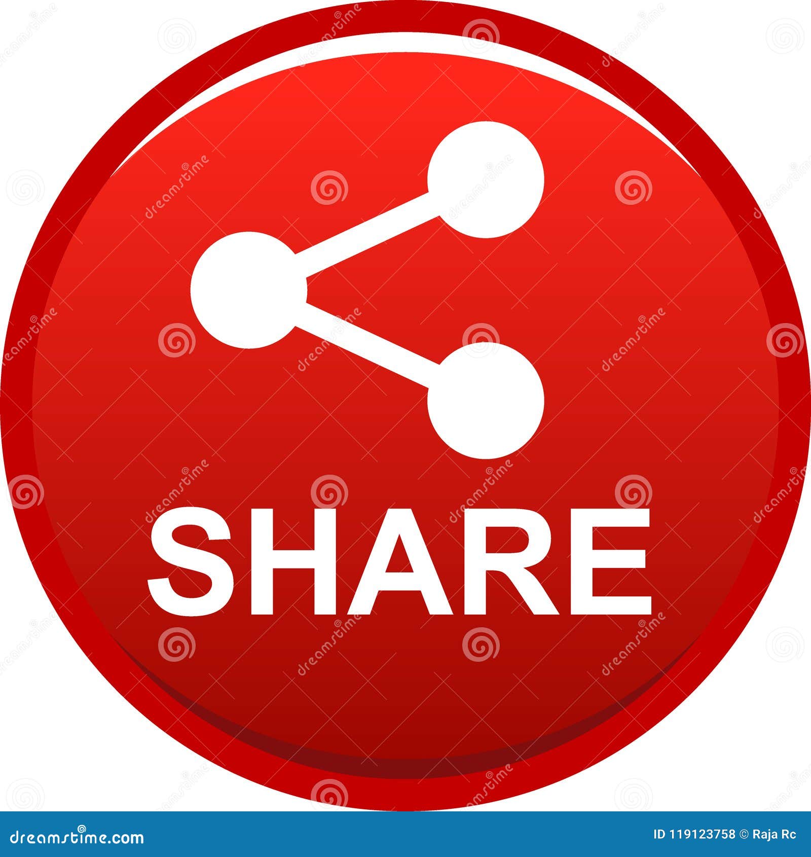 Share web button icon stock vector. Illustration of buttons - 119123758