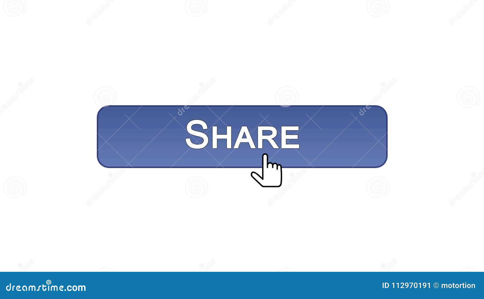 Share Web Interface Button Clicked with Mouse Cursor, Violet Color, Application Stock ...