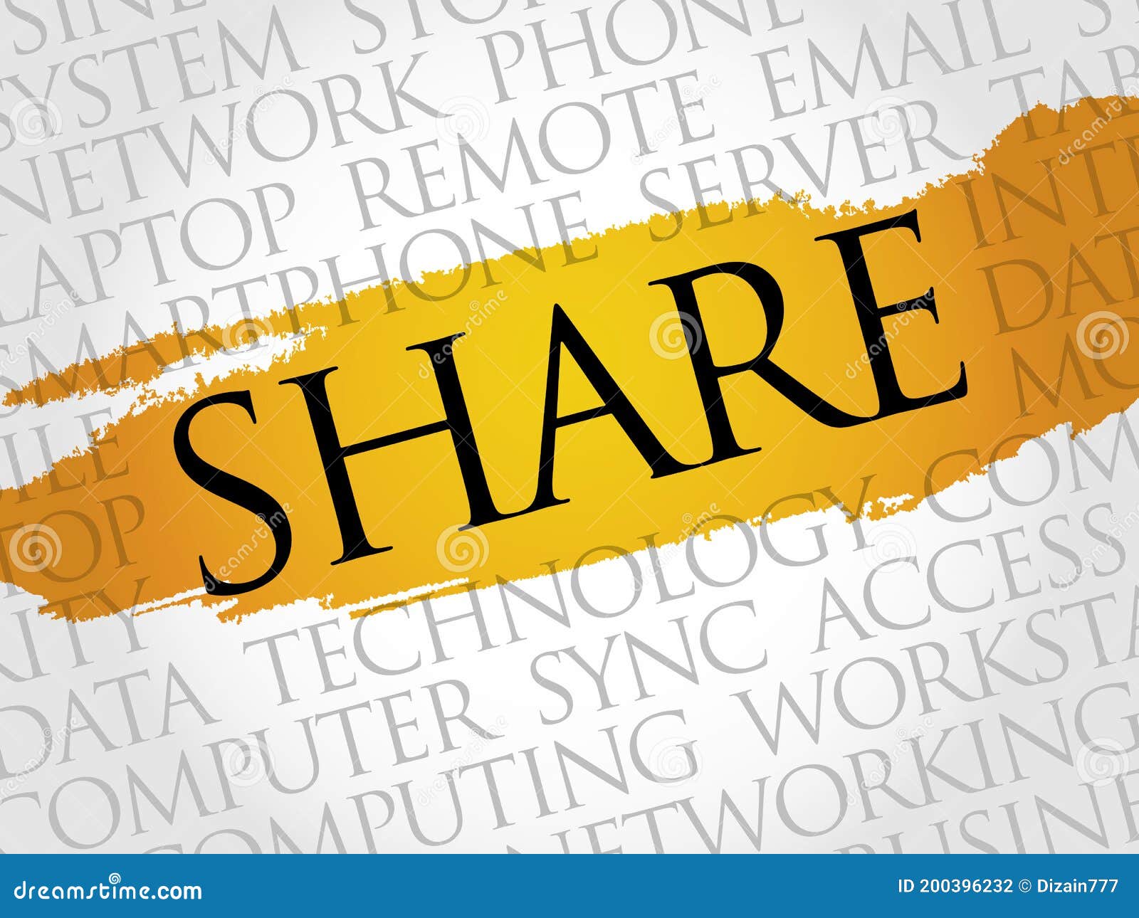 Share word cloud stock illustration. Illustration of collage - 200396232