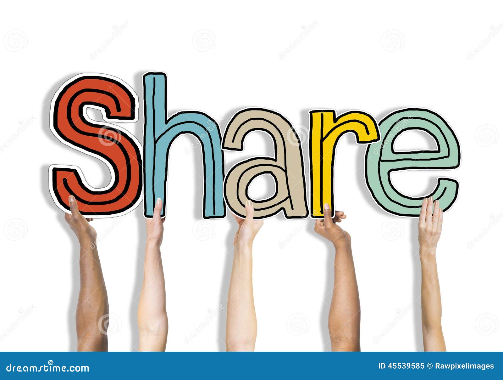 Share Word Concepts Isolated on Background Stock Image - Image of ...