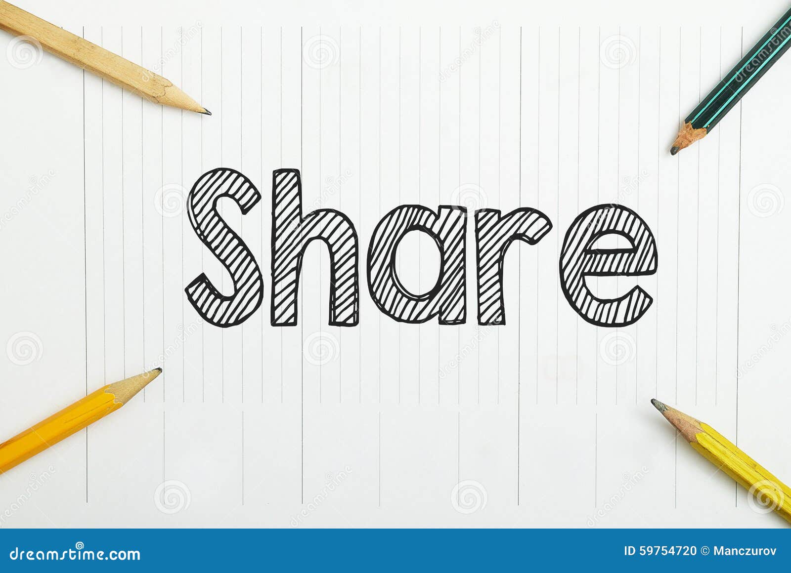 Share Written in the Paper Notebook Stock Photo - Image of create, play ...