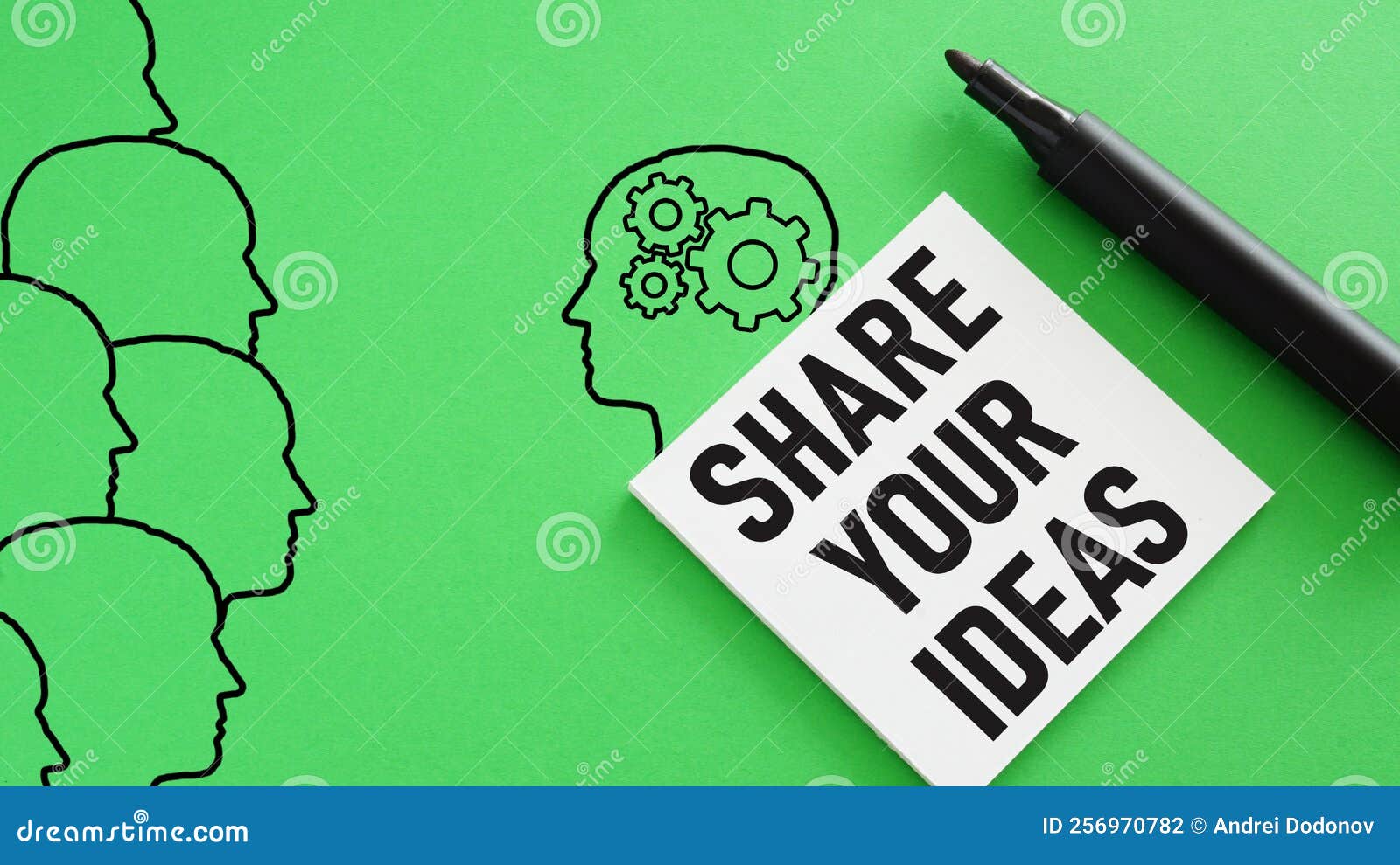 Share Your Ideas is Shown Using the Text Stock Photo - Image of ...