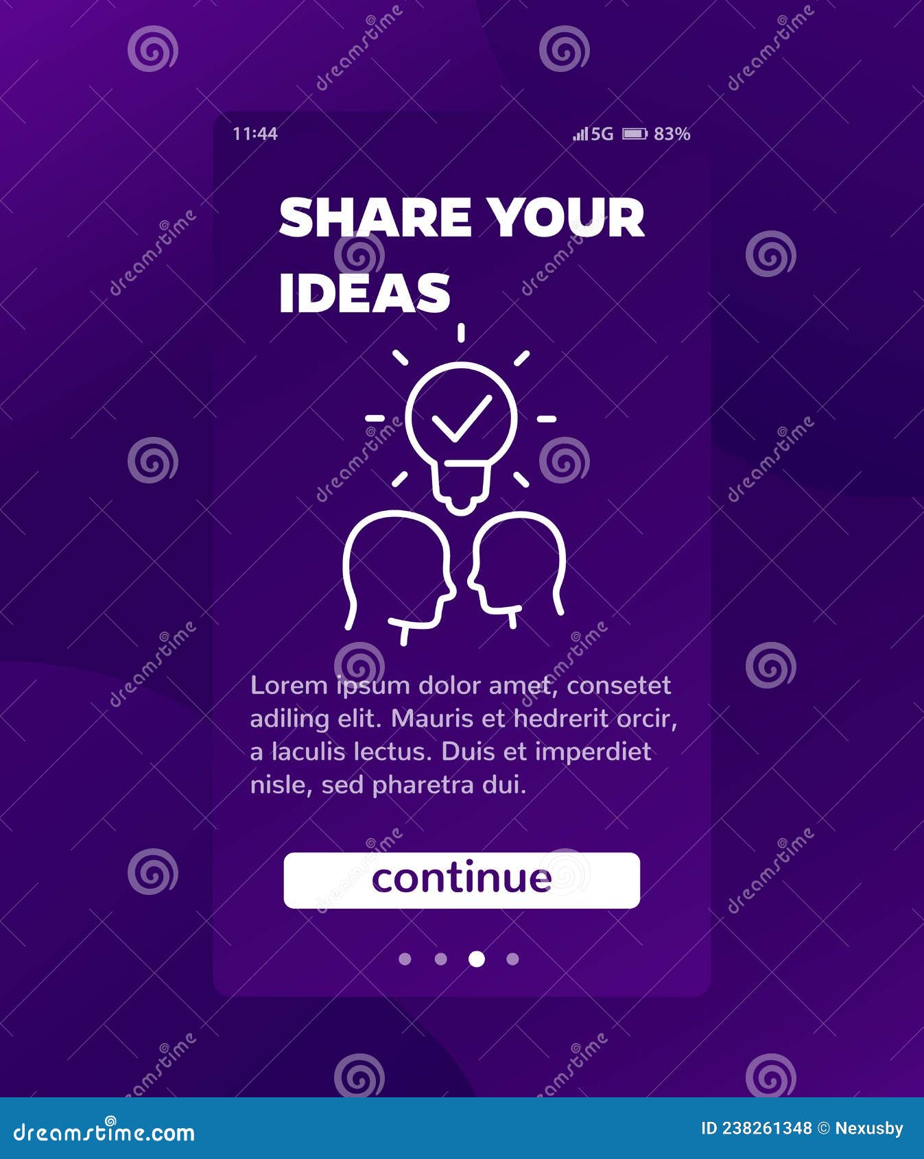 Share Your Ideas, Vector Banner Design Stock Vector - Illustration of ...