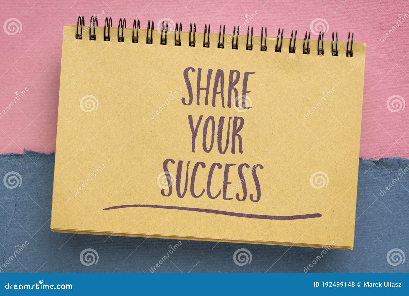 Share Your Success Inspirational Note Stock Photo - Image of ...