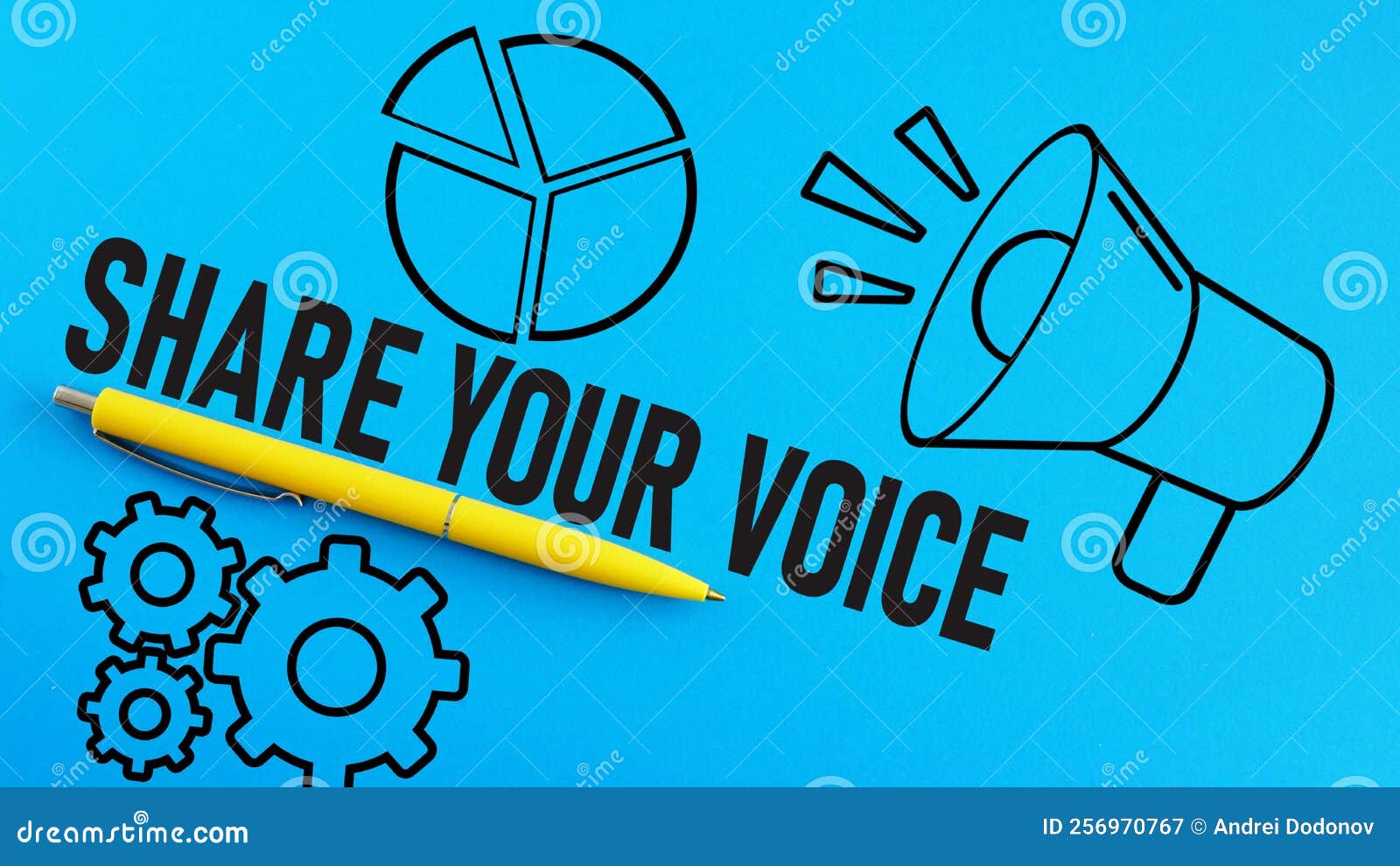 Share Your Voice is Shown Using the Text Stock Image - Image of concept ...