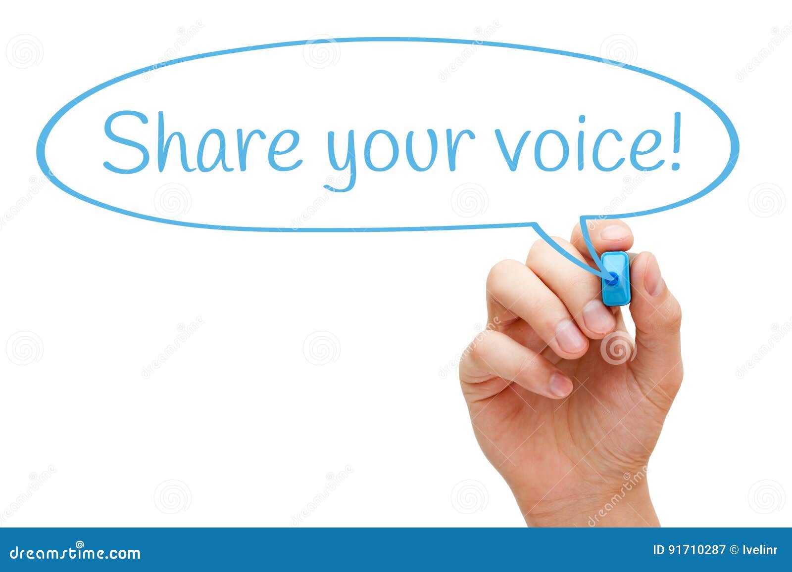 Share Your Voice Speech Bubble Concept Stock Image - Image of awareness ...