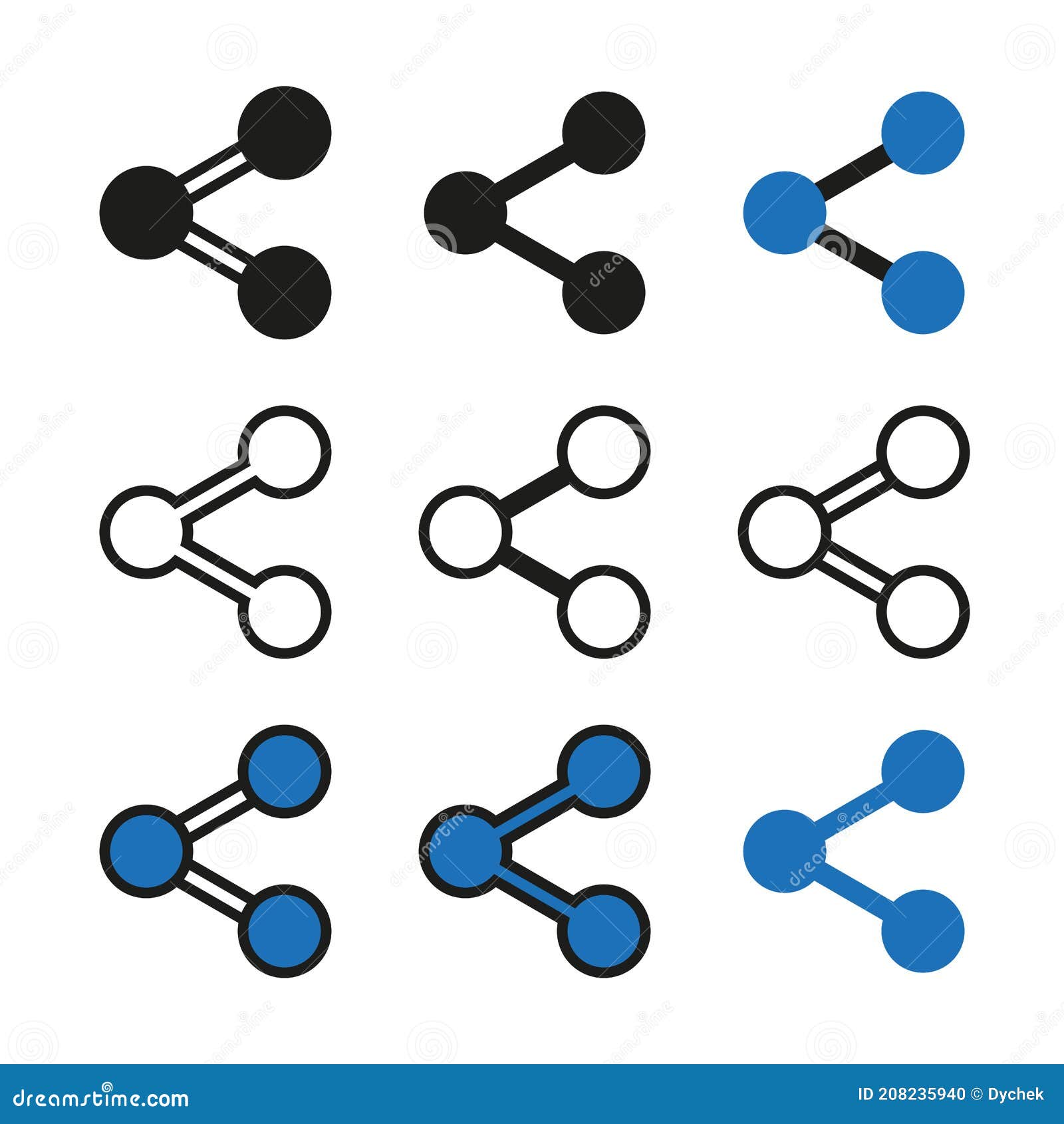 The Shared Access Icon. a Set Stock Vector - Illustration of isolated ...