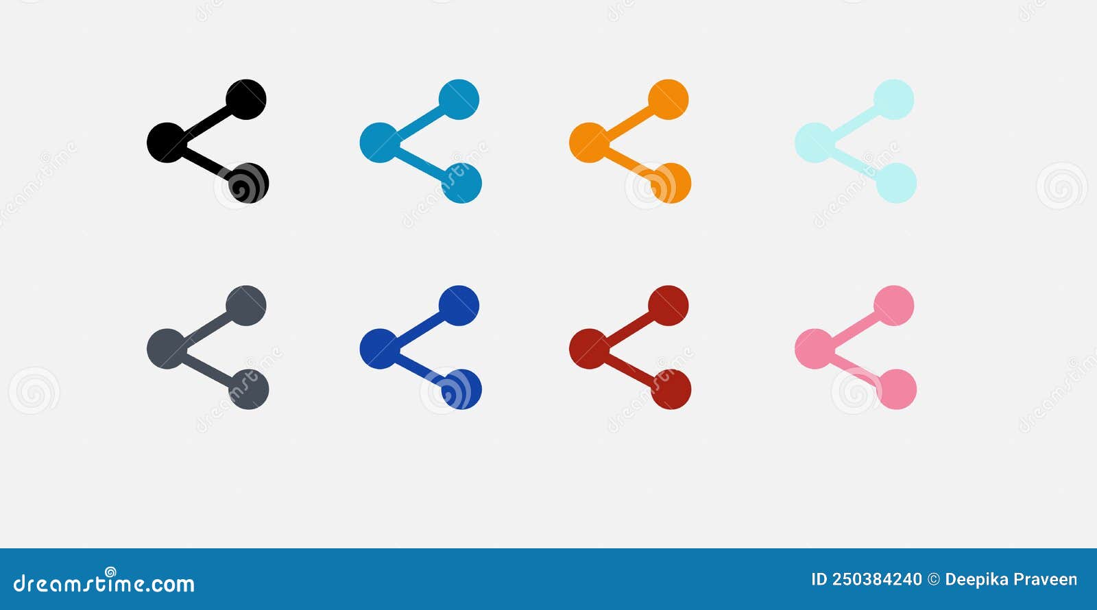 Shared Access Icon Set Vector Illustration Stock Vector - Illustration ...