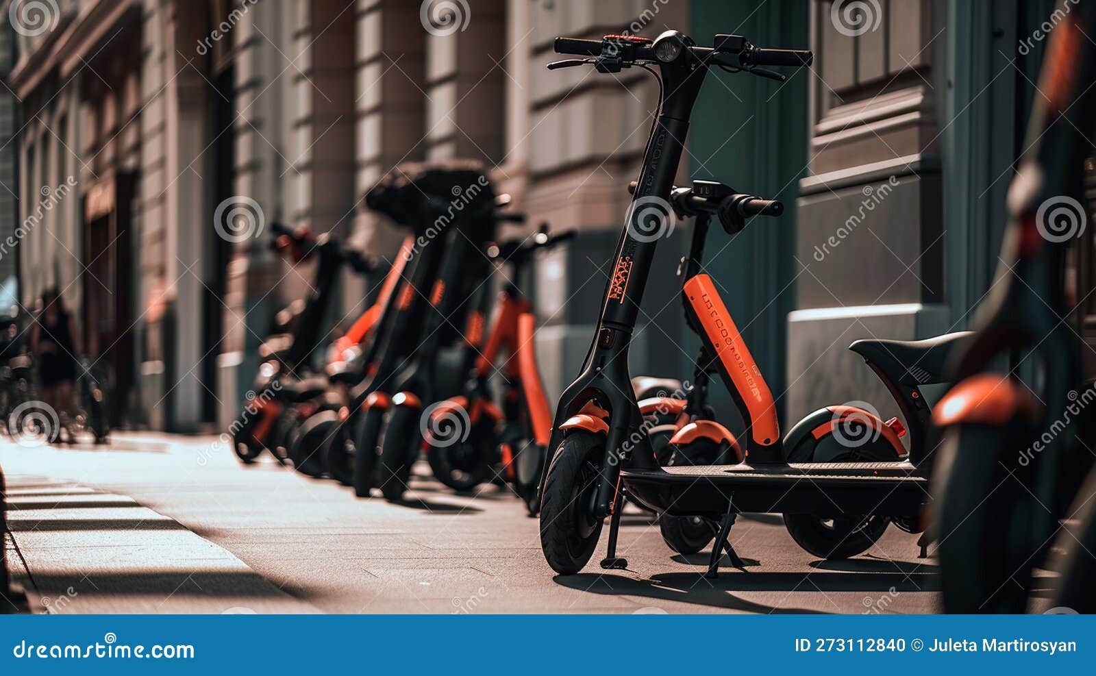 Shared Bikes and E-bikes, Shared E-scooters, Electric City Transport ...