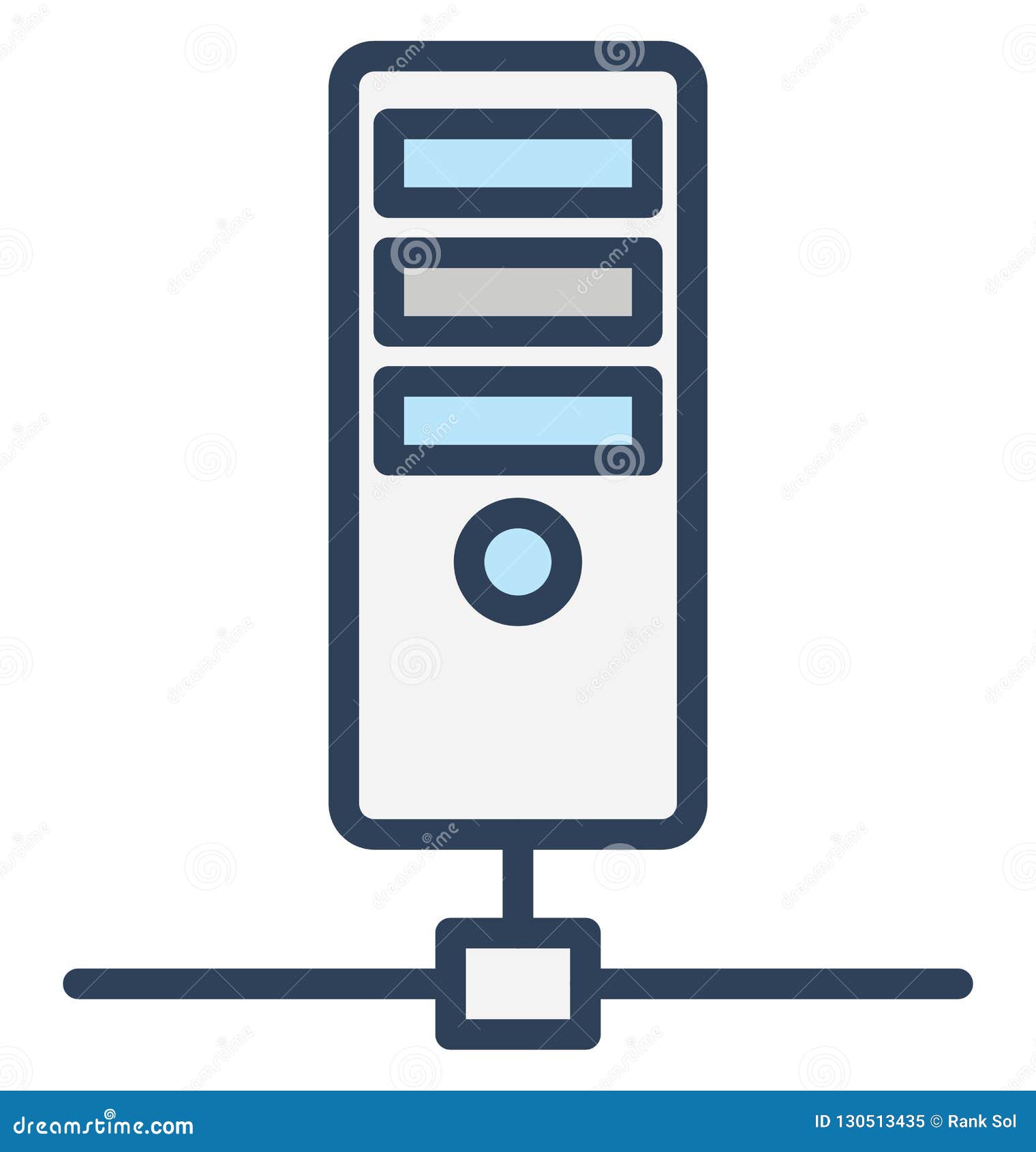 Shared Computer, Network Isolated Vector Icon that Can Be Easily Edited ...