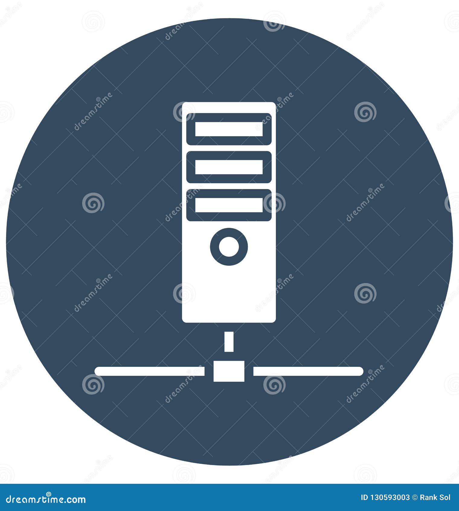 Shared Computer, Network Isolated Vector Icon that Can Be Easily Edited ...