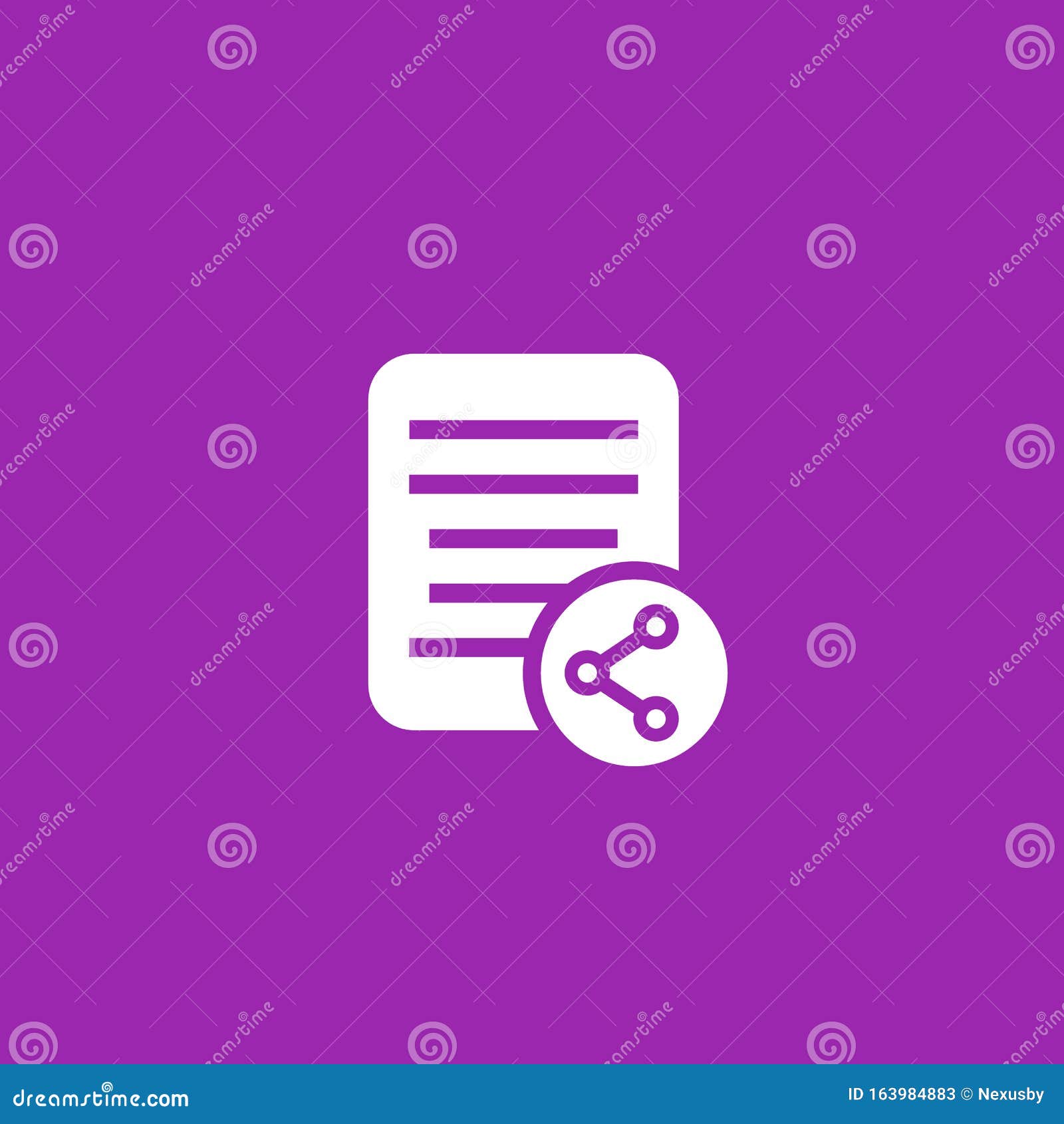 Shared Document Vector Icon Stock Vector - Illustration of load, sign ...