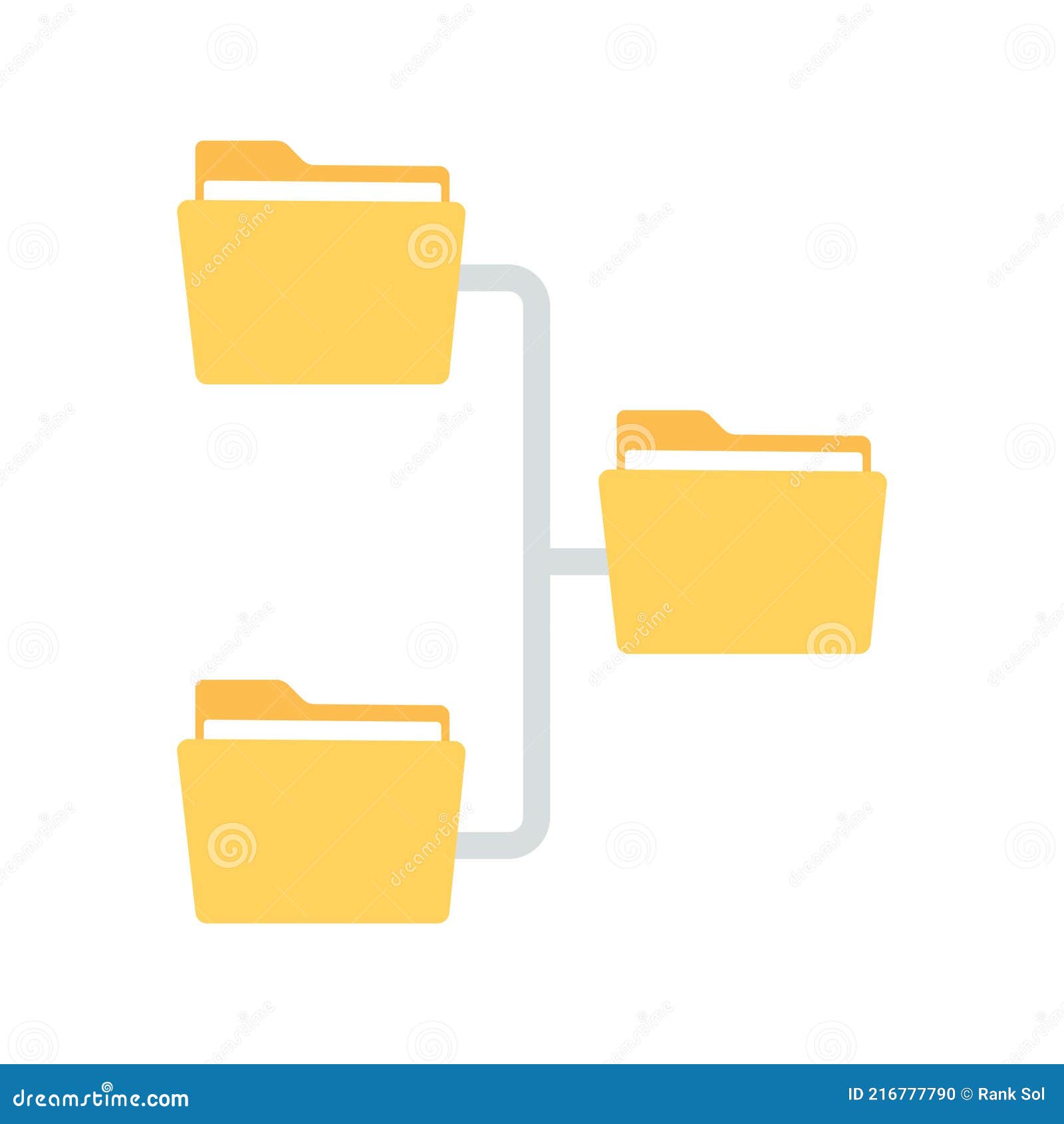 Shared Folder Color Vector Icon Which Can Easily Modify or Edit Stock ...