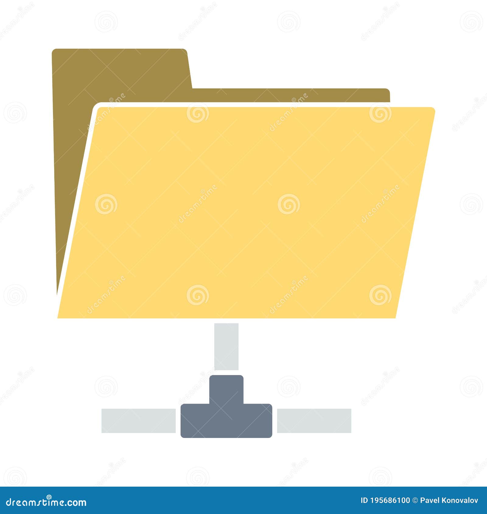 Shared Folder Icon On White, Vector | CartoonDealer.com #231995727