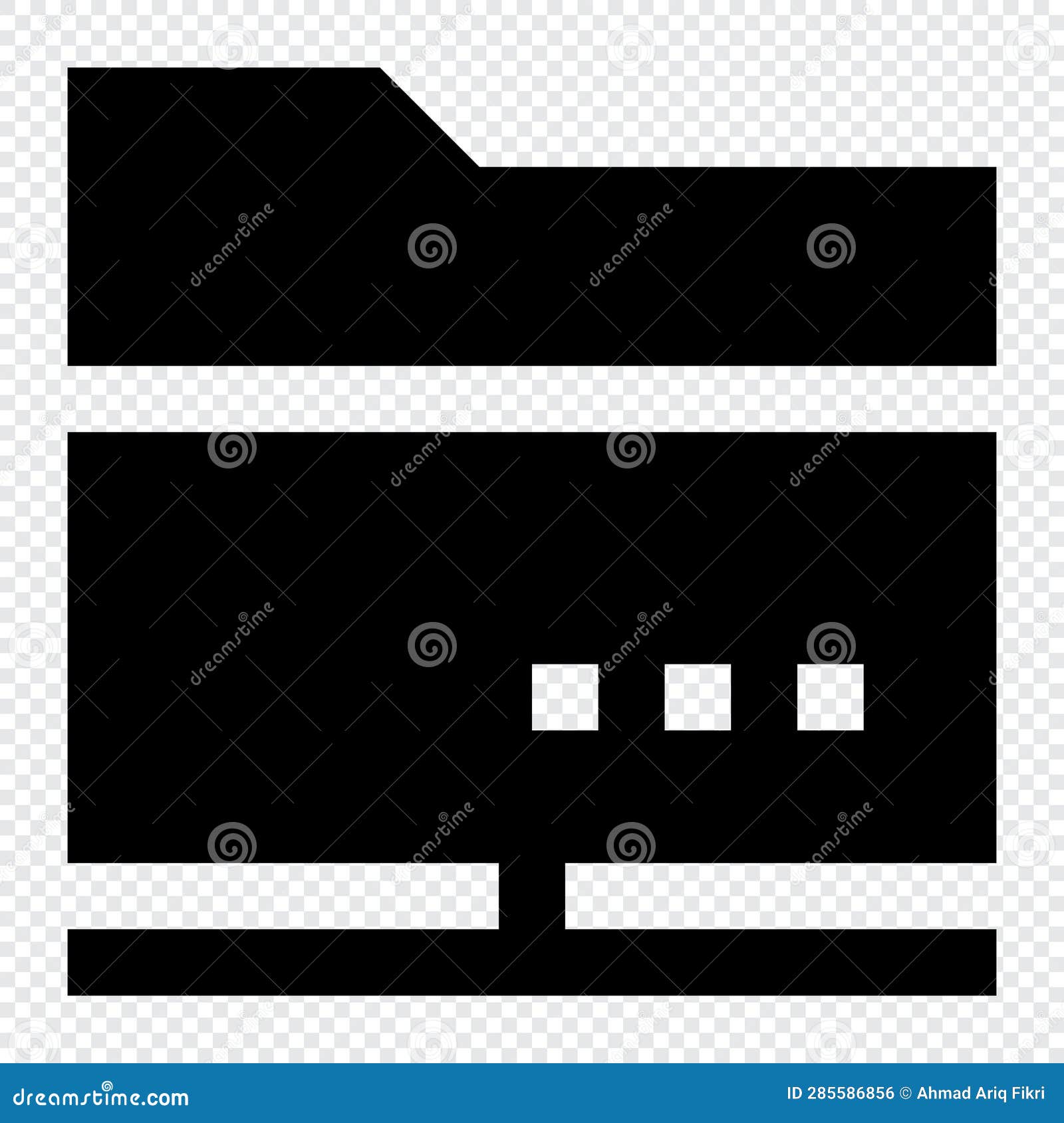 Shared Folder Icon. Internet Technology Concept Stock Vector ...