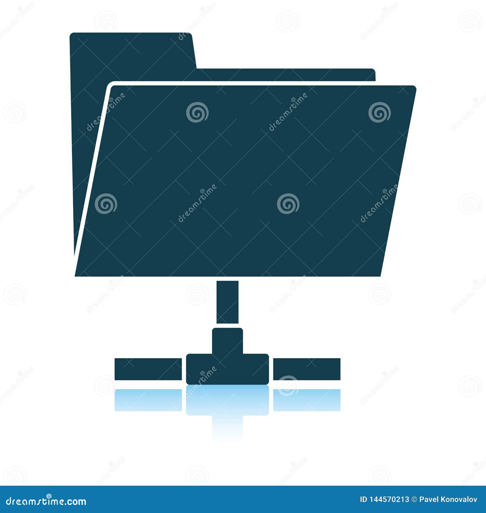 Shared folder icon stock vector. Illustration of directory - 144570213