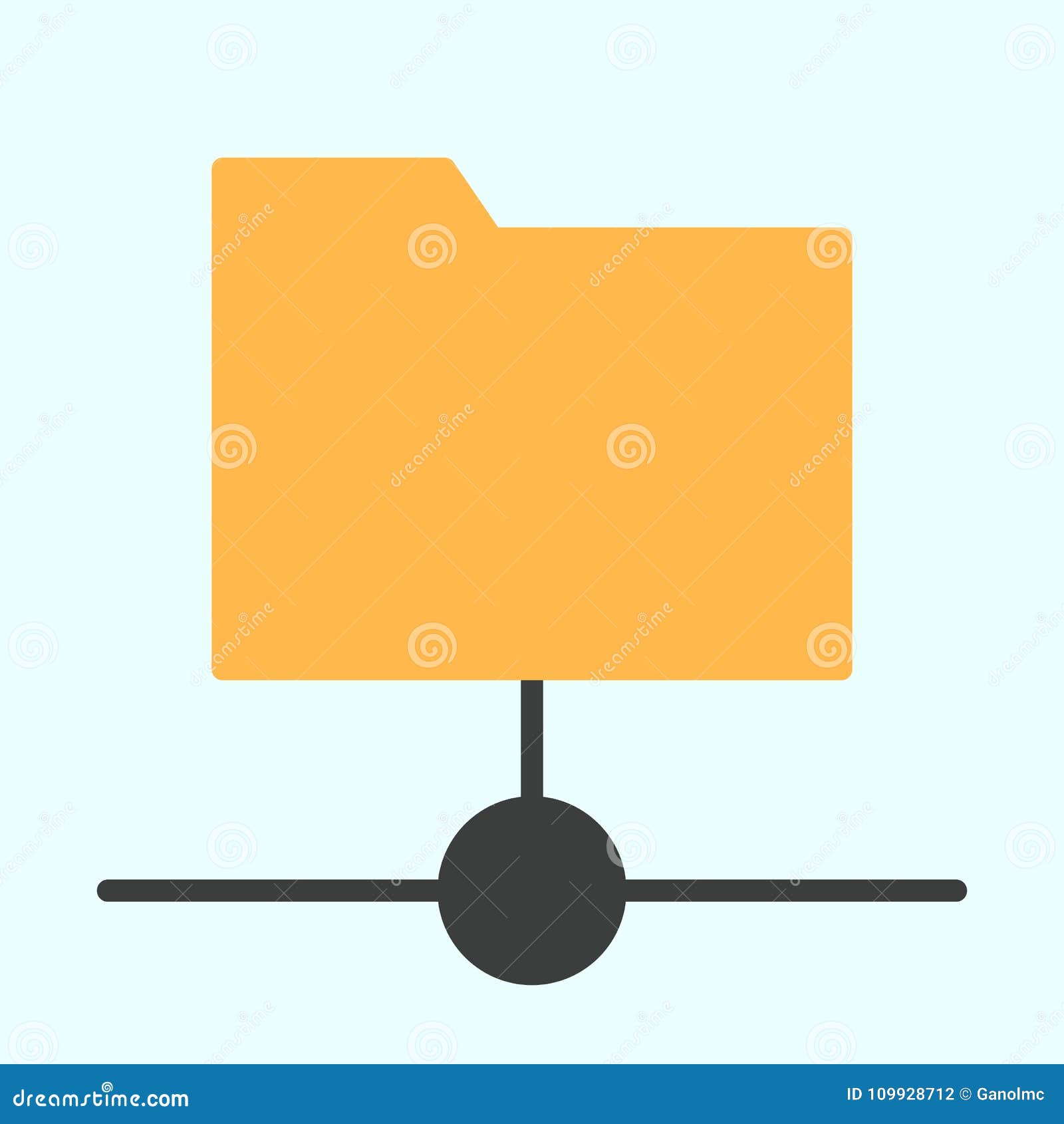 Shared Folder Icon. Vector Simple Minimal 96x96 Pictogram Stock Vector ...