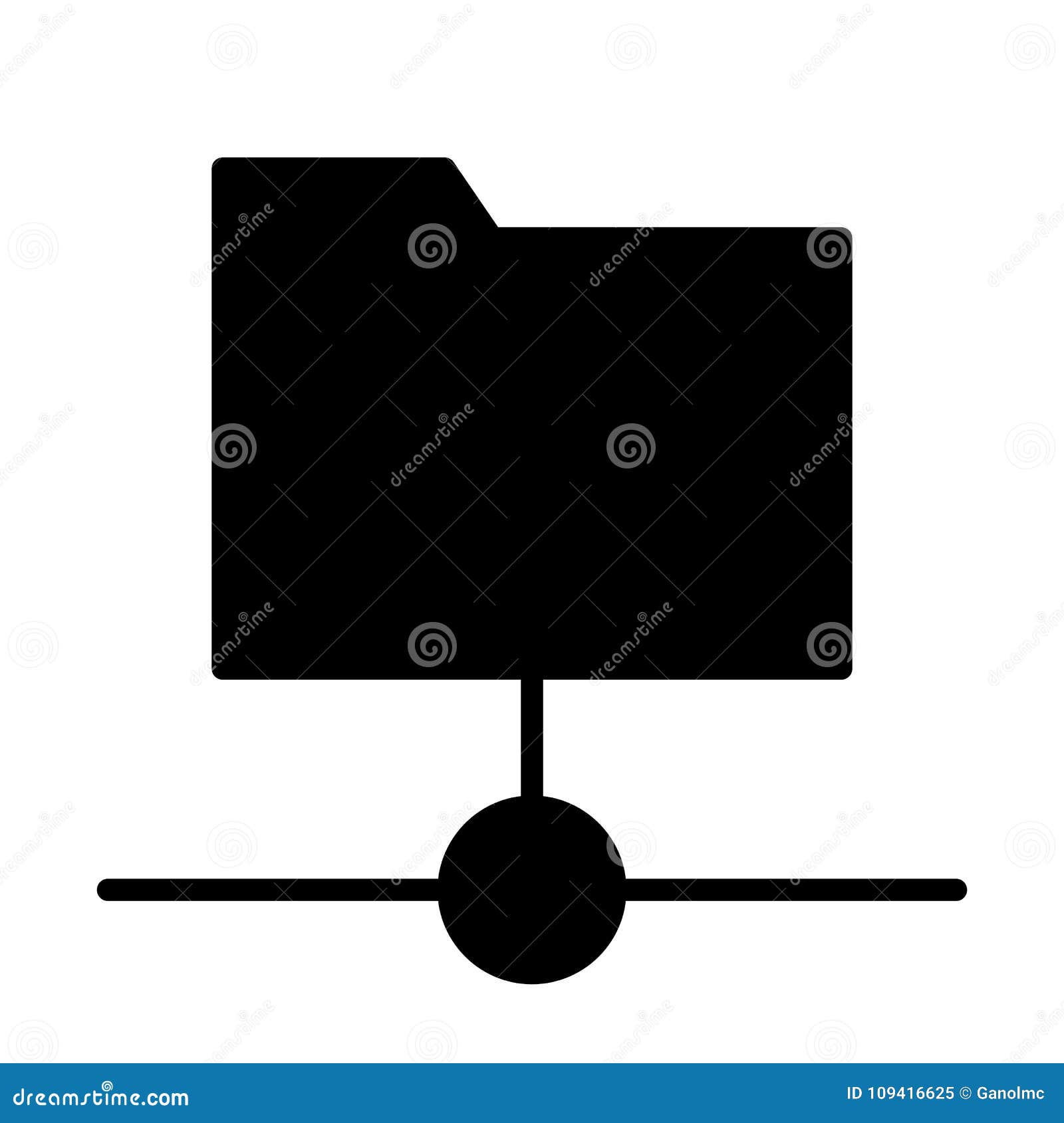 Shared Folder Icon. Vector Simple Minimal 96x96 Pictogram Stock Vector ...