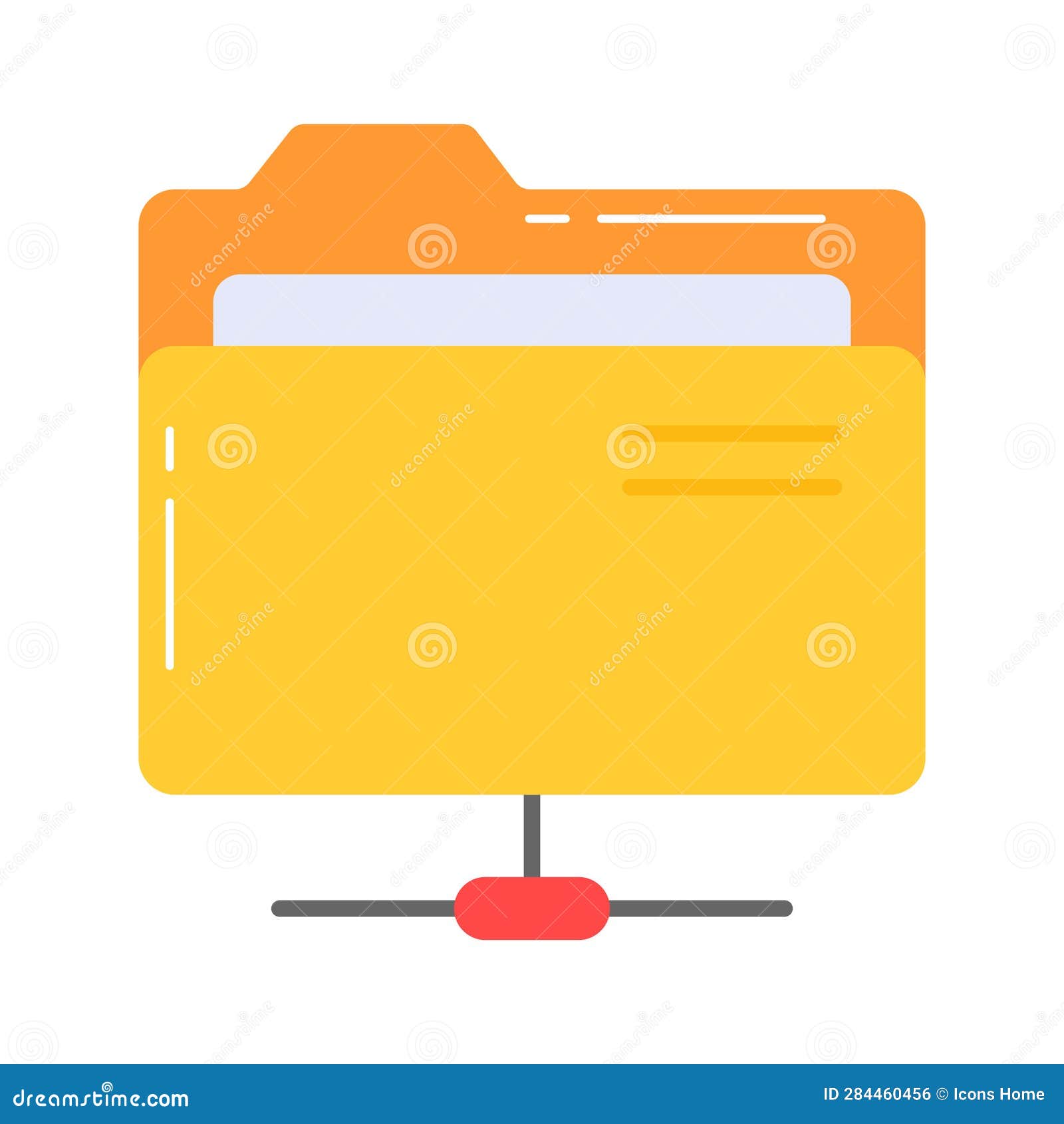 Shared Folder Vector Design, Concept of Data Sharing Stock Vector ...