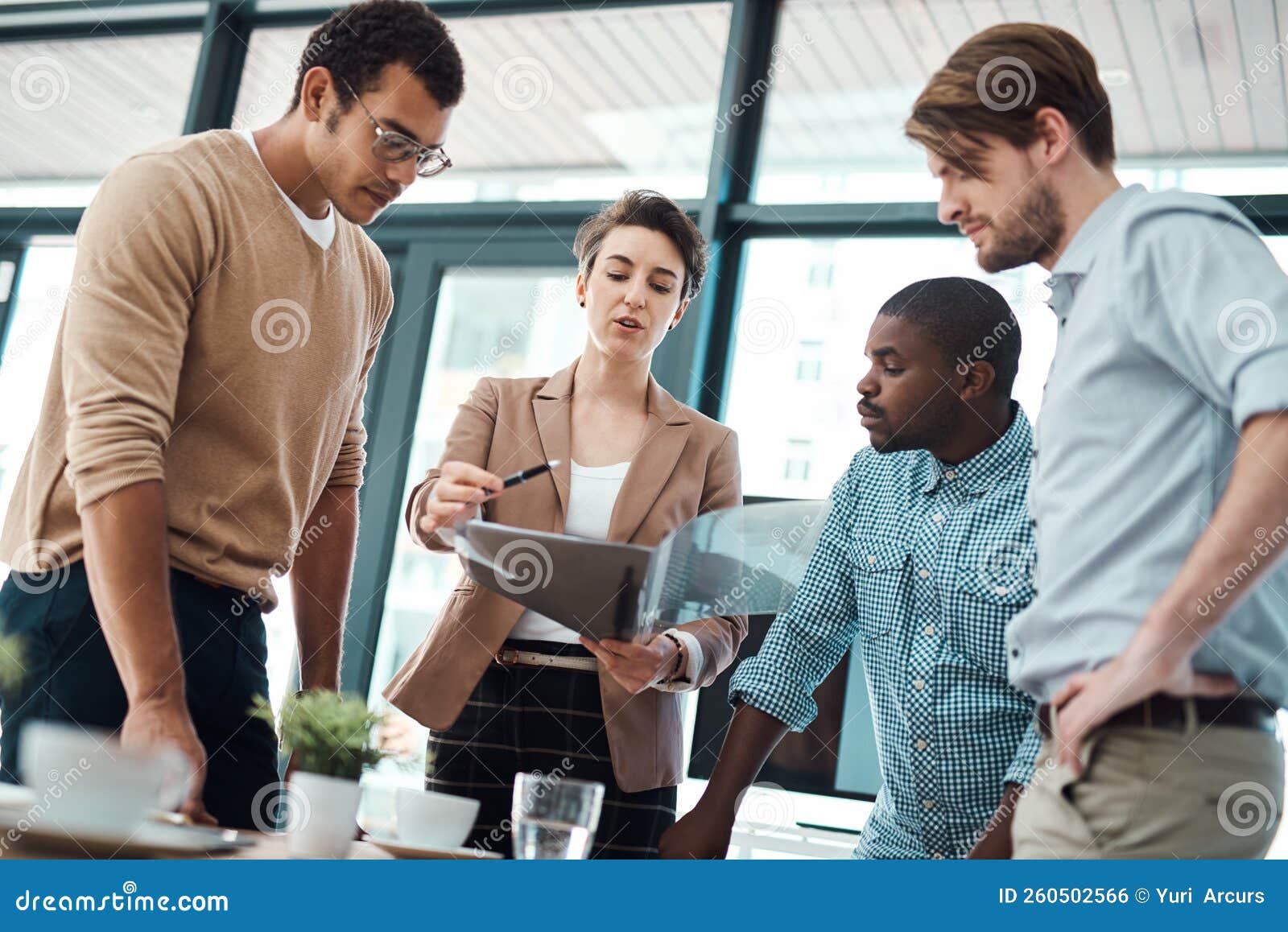 Shared Ideas Bring Great Success. a Group of Businesspeople Having a ...