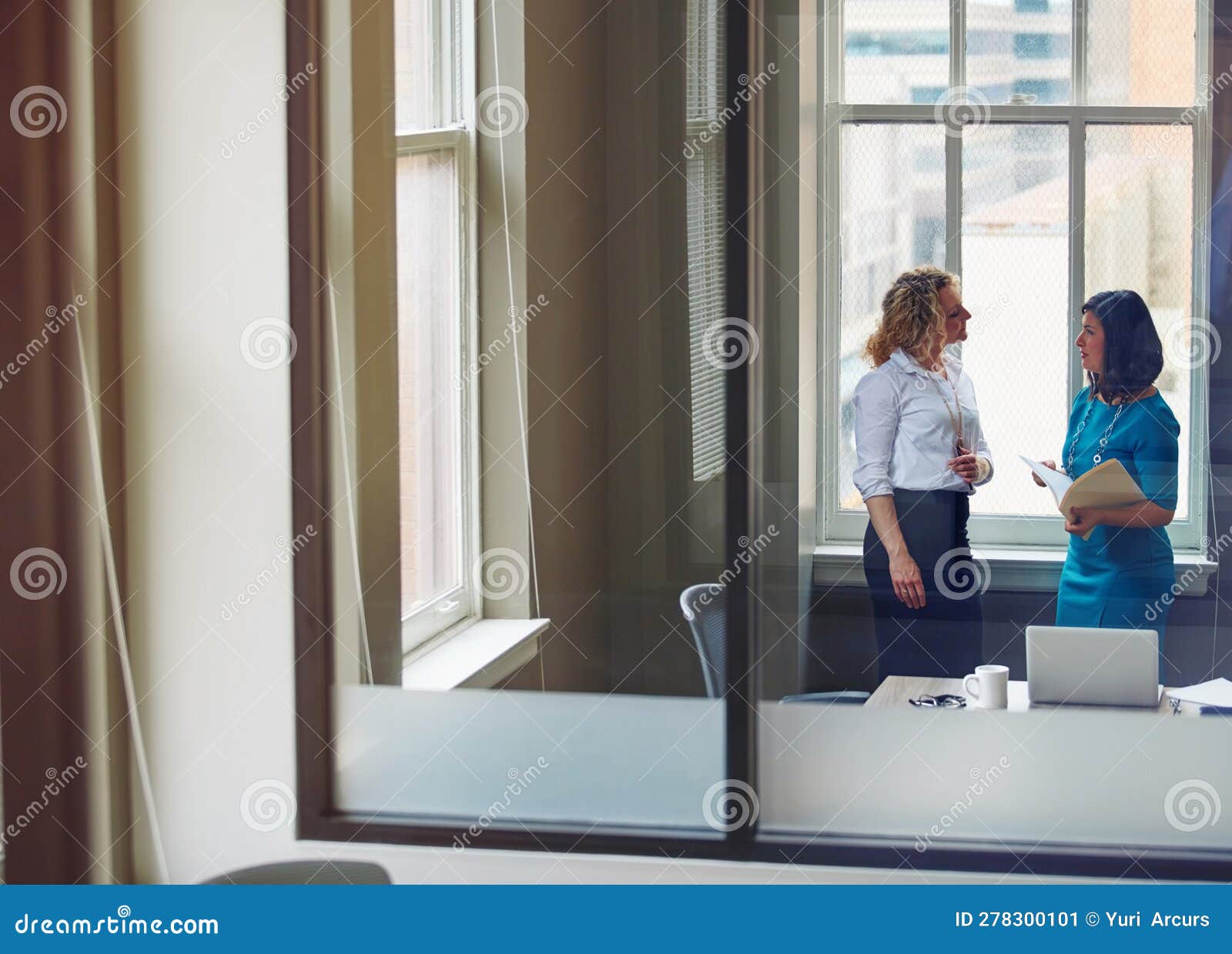 Shared Ideas Bring Shared Success. Two Businesswomen Having a ...