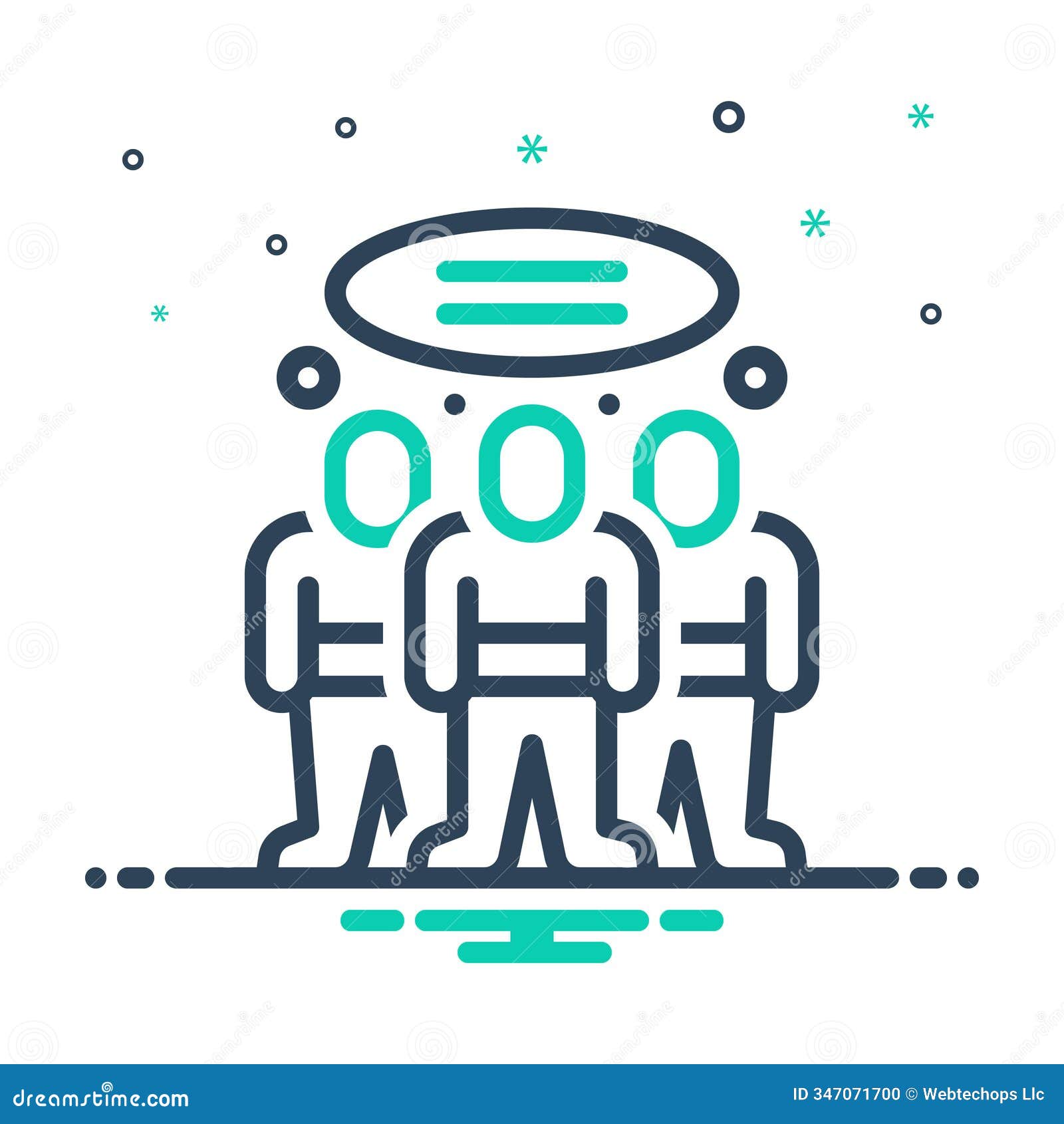 Mix Icon for Shared Interest, Shared and Buddy Stock Illustration ...