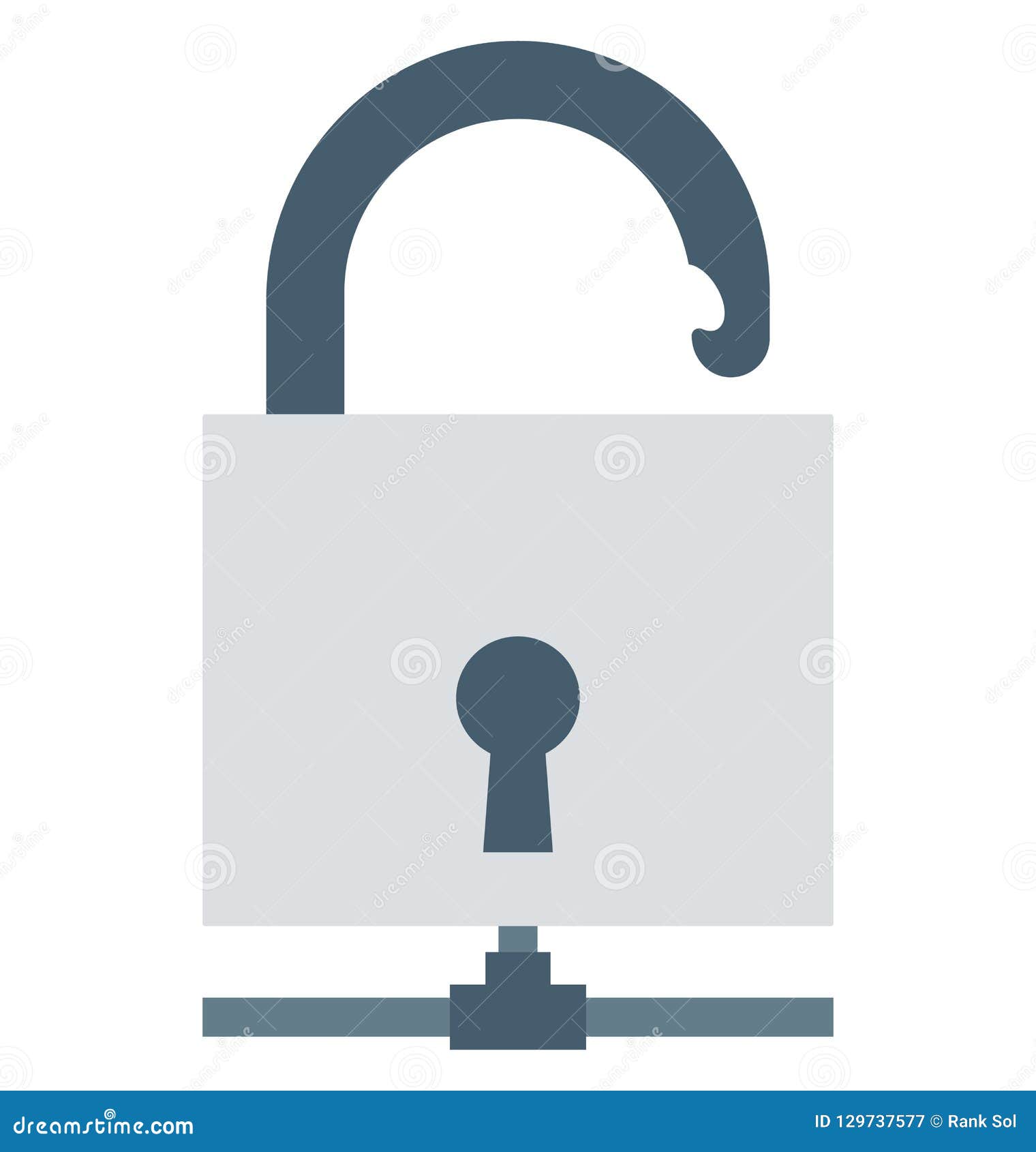 Shared Protection, Lock Shared, Isolated Vector Icons that Can Be ...