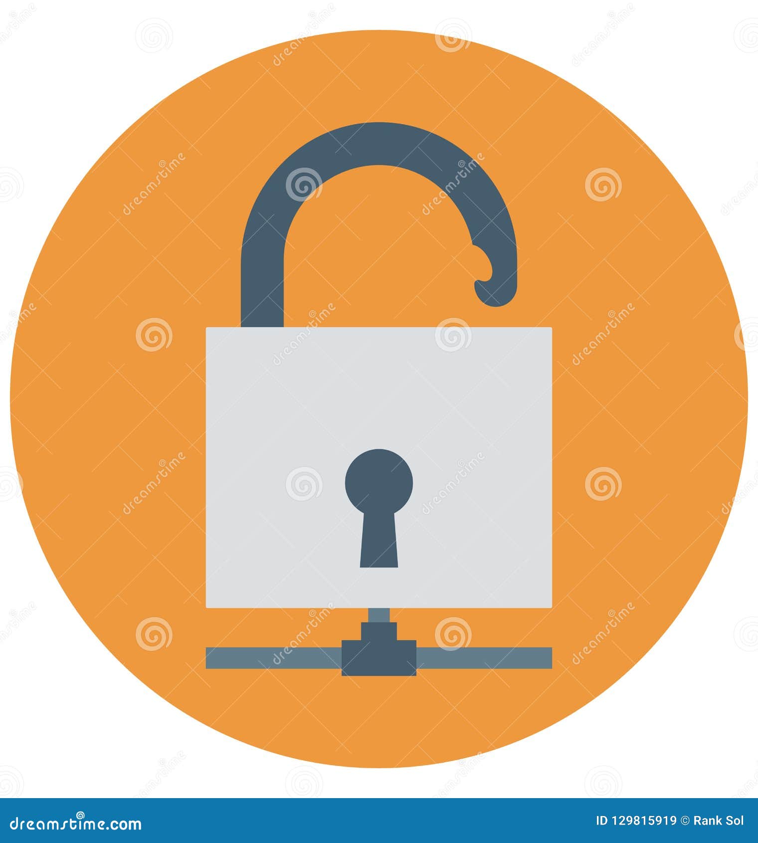 Shared Protection, Lock Shared, Isolated Vector Icons that Can Be ...