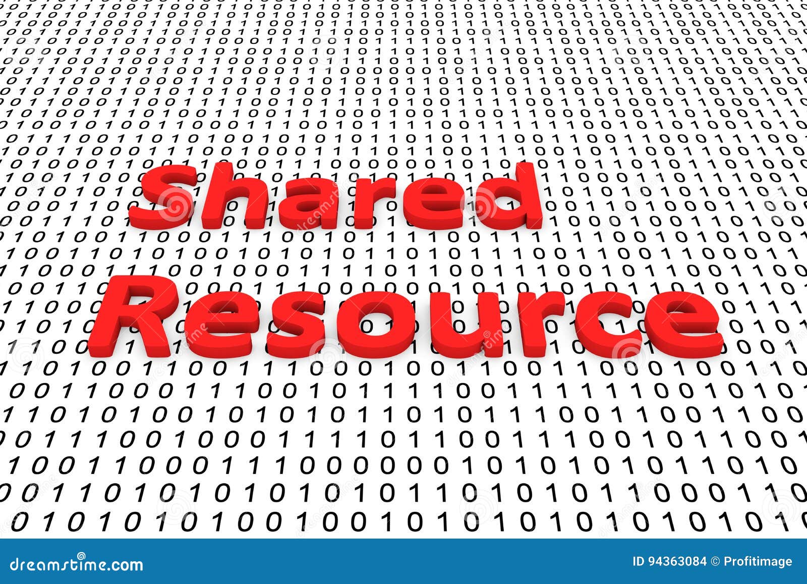 Shared resource stock illustration. Illustration of code - 94363084