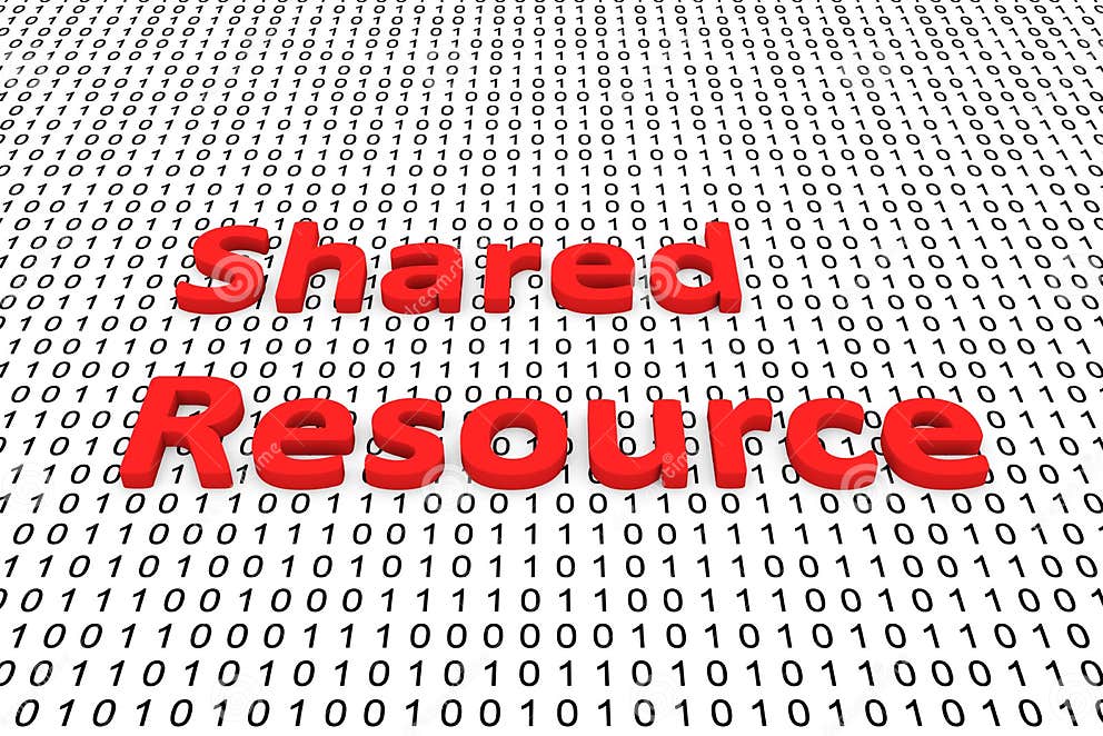 Shared resource stock illustration. Illustration of code - 94363084