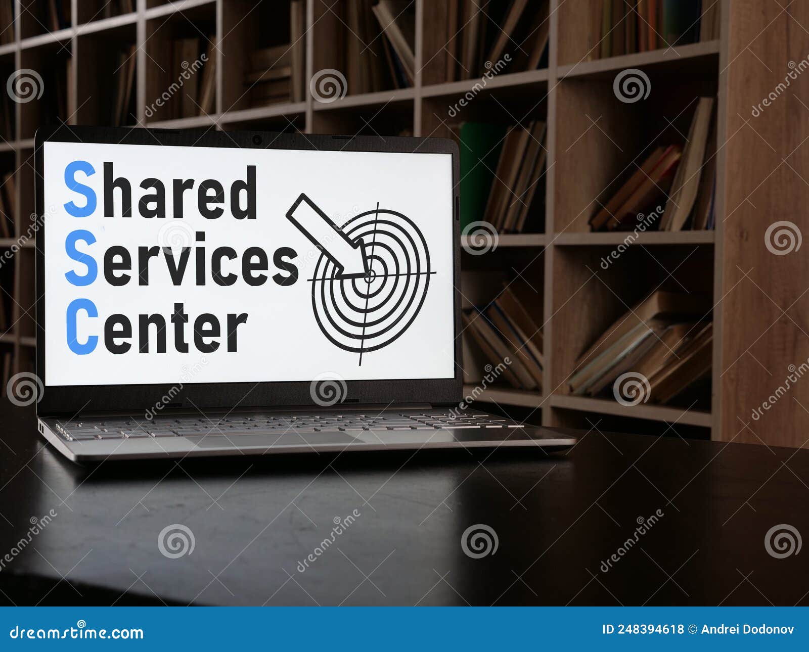 Shared Services Center SSC is Shown Using the Text Stock Photo - Image ...