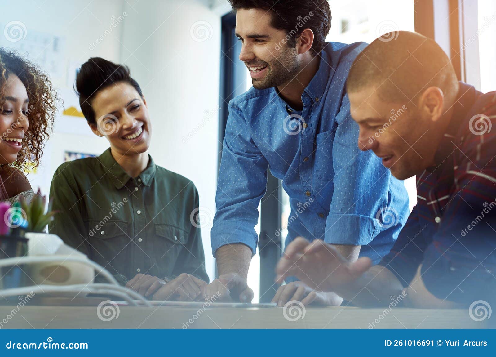 Shared Understanding Leads To Better Teamwork. a Group of Coworkers ...