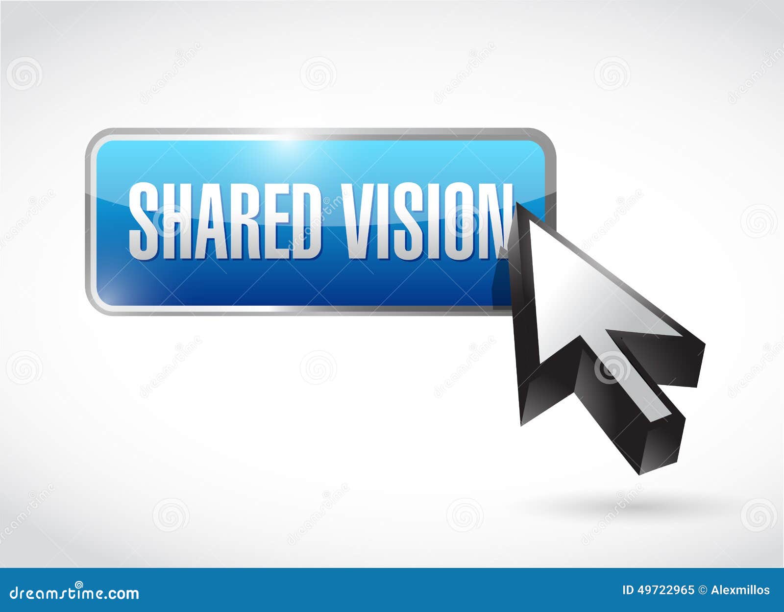 Shared Vision Button Illustration Design Stock Illustration ...