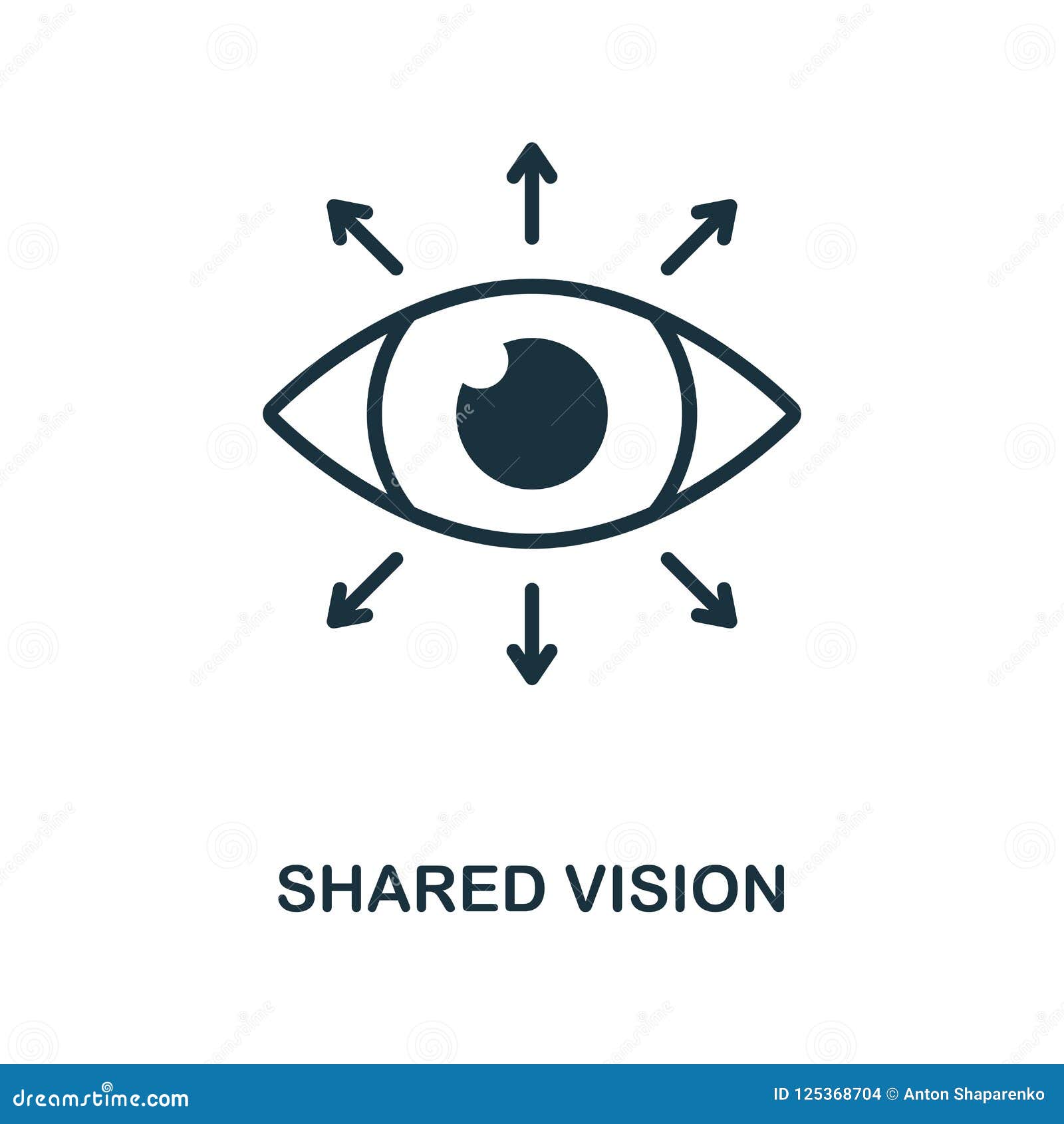 Shared Vision Icon. Monochrome Style Design from Management Icon ... Shared Vision Icon. Monochrome Style Design from Management Icon ...
