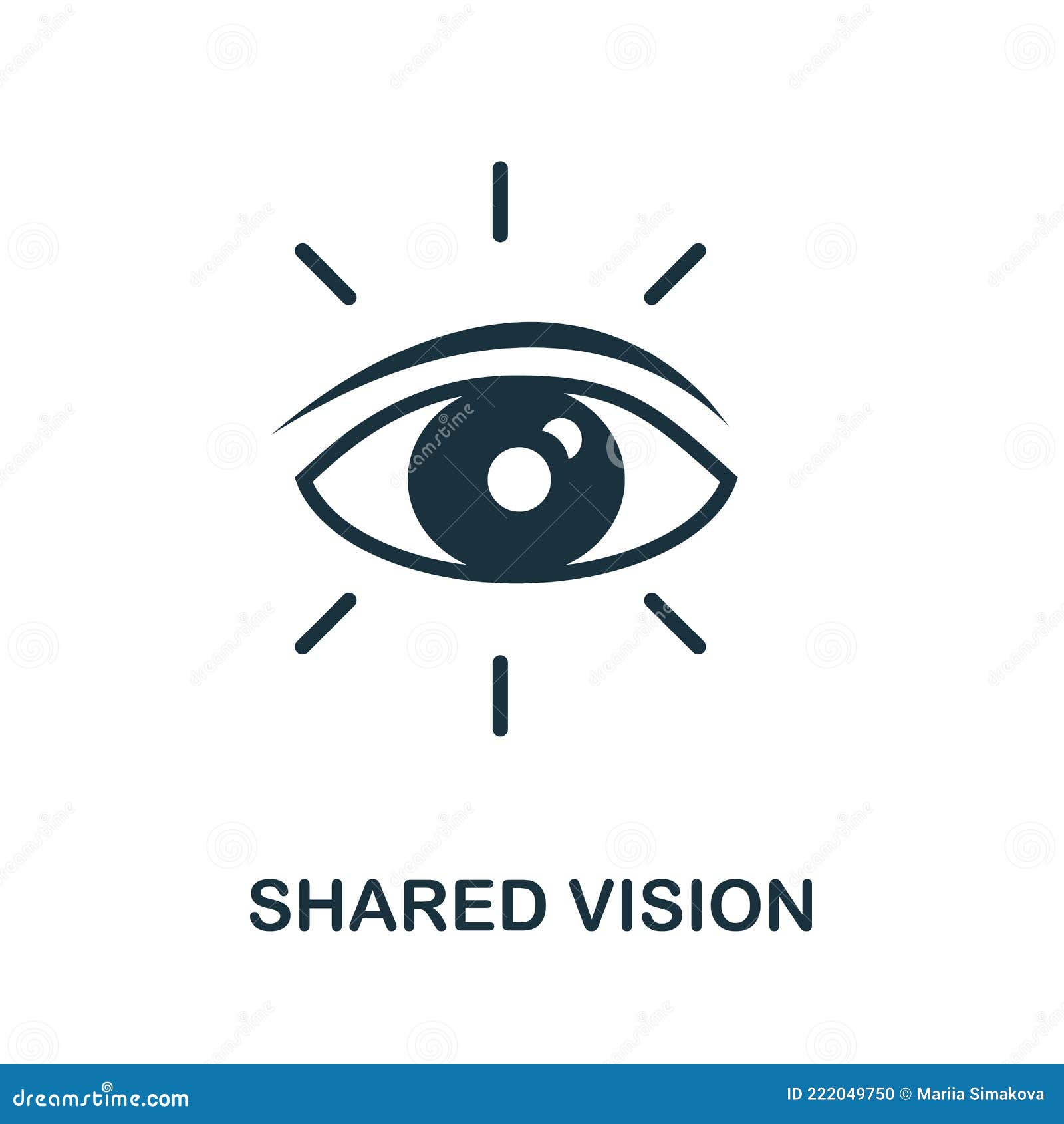 Shared Vision Icon. Simple Element from Management Collection. Creative ...