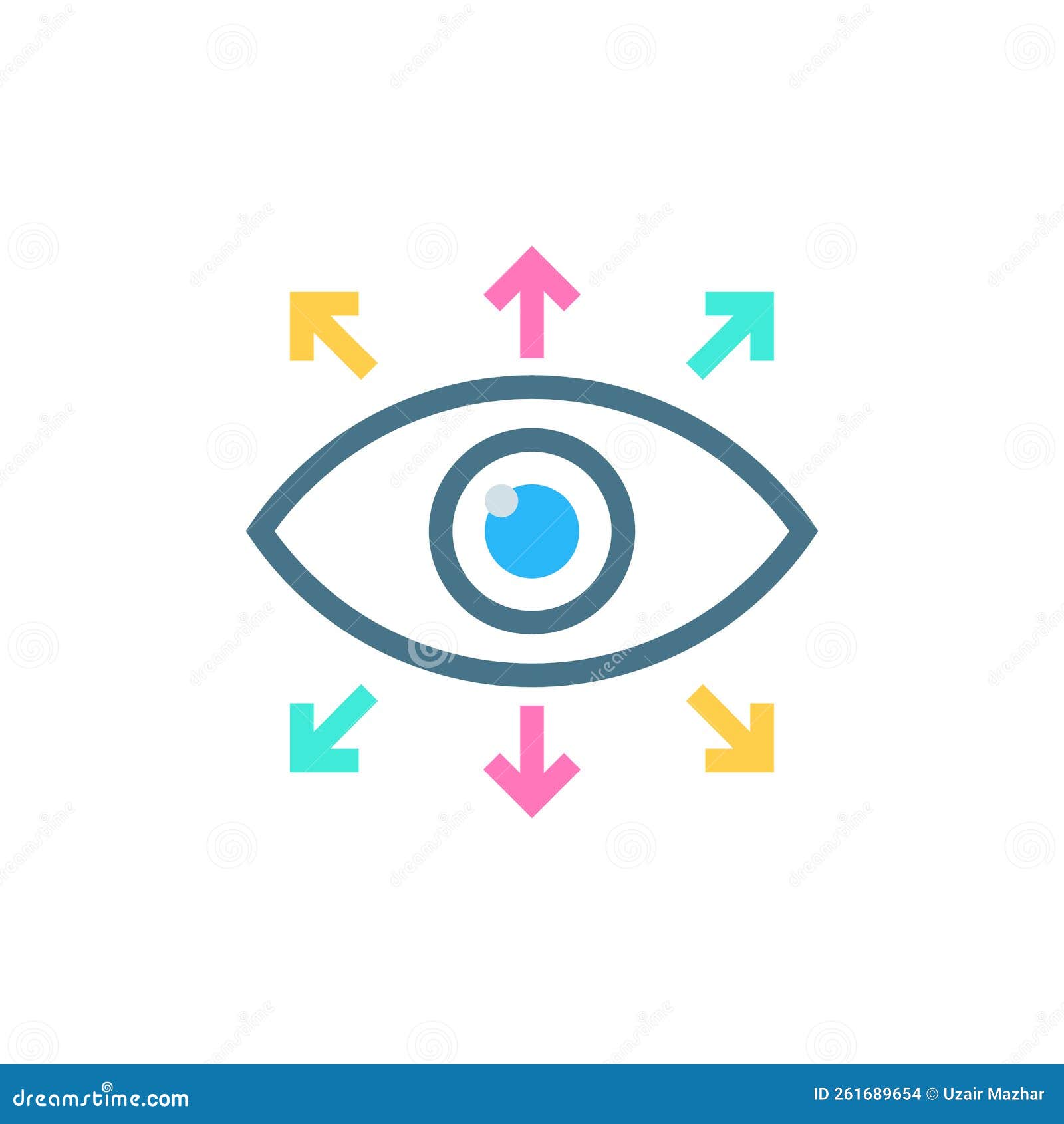 SHARED VISION Icon in . Logotype Stock Illustration - Illustration of ...