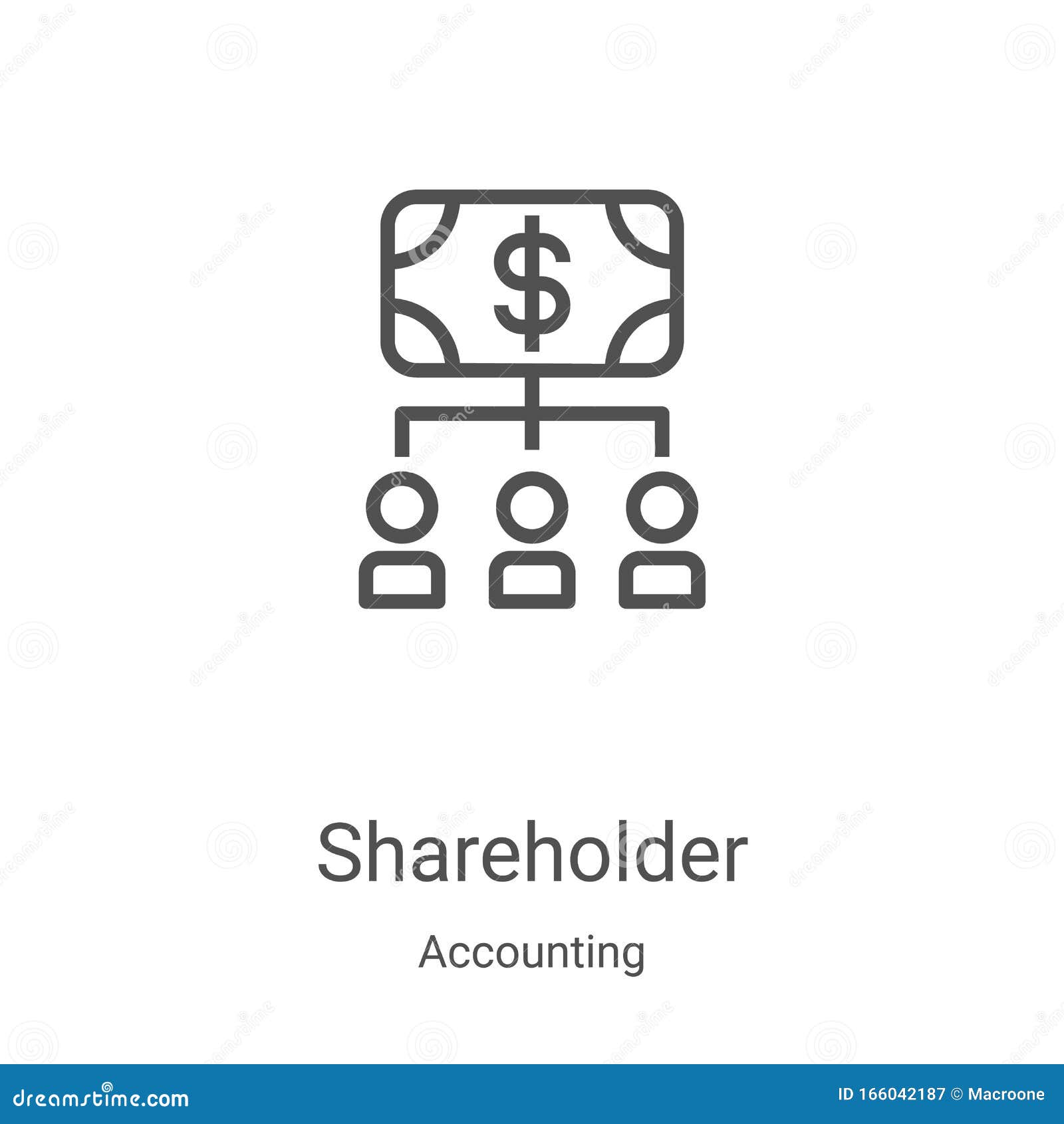 Shareholder Icon Vector from Accounting Collection. Thin Line ...