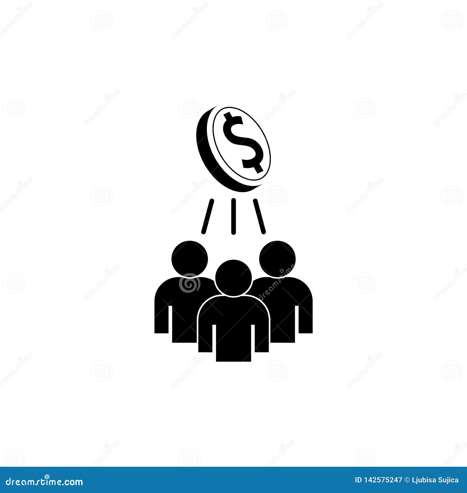 Shareholders icon or sign stock vector. Illustration of company - 142575247