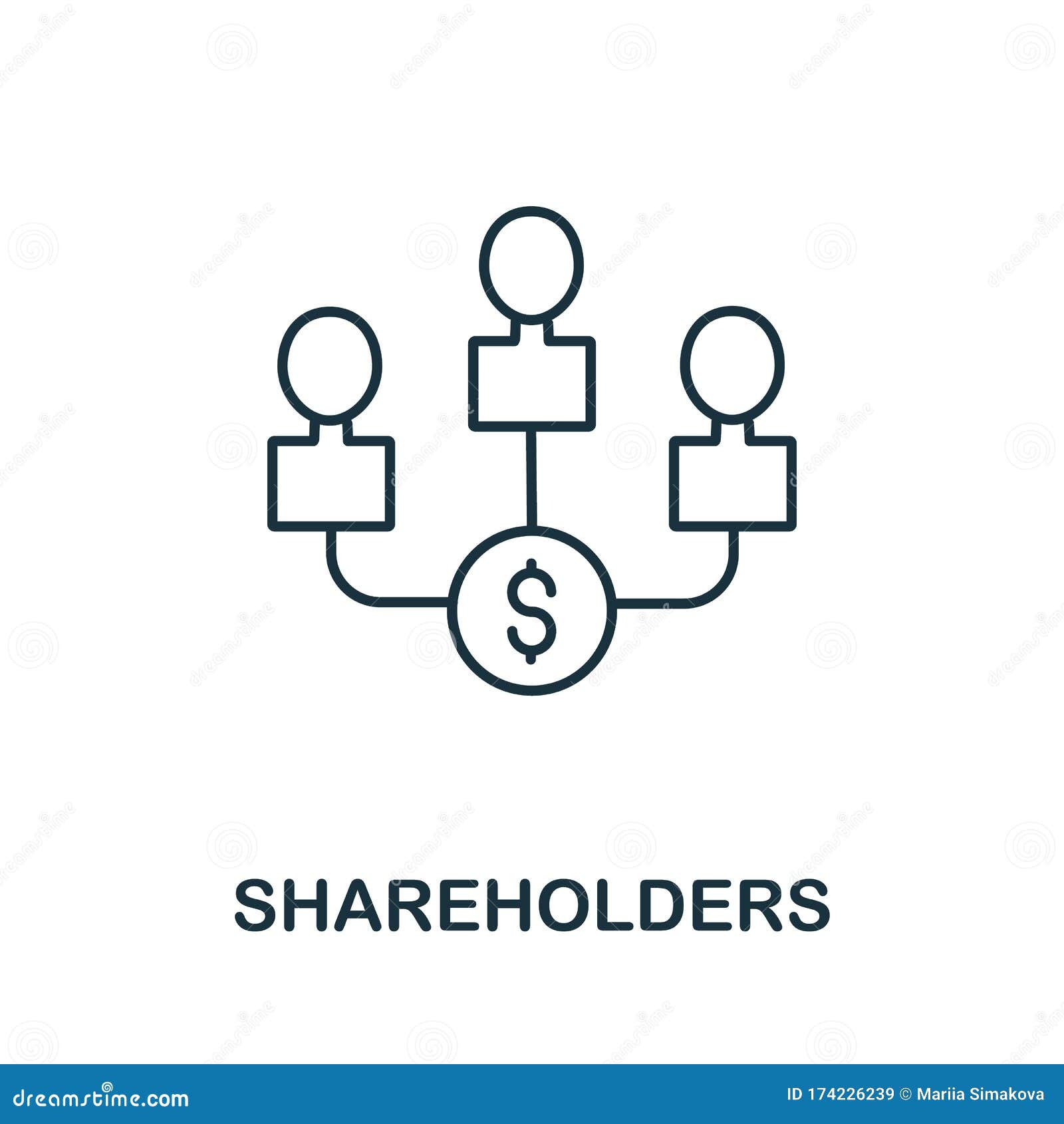 Shareholders Icon. Simple Line Element Shareholders Symbol for ...