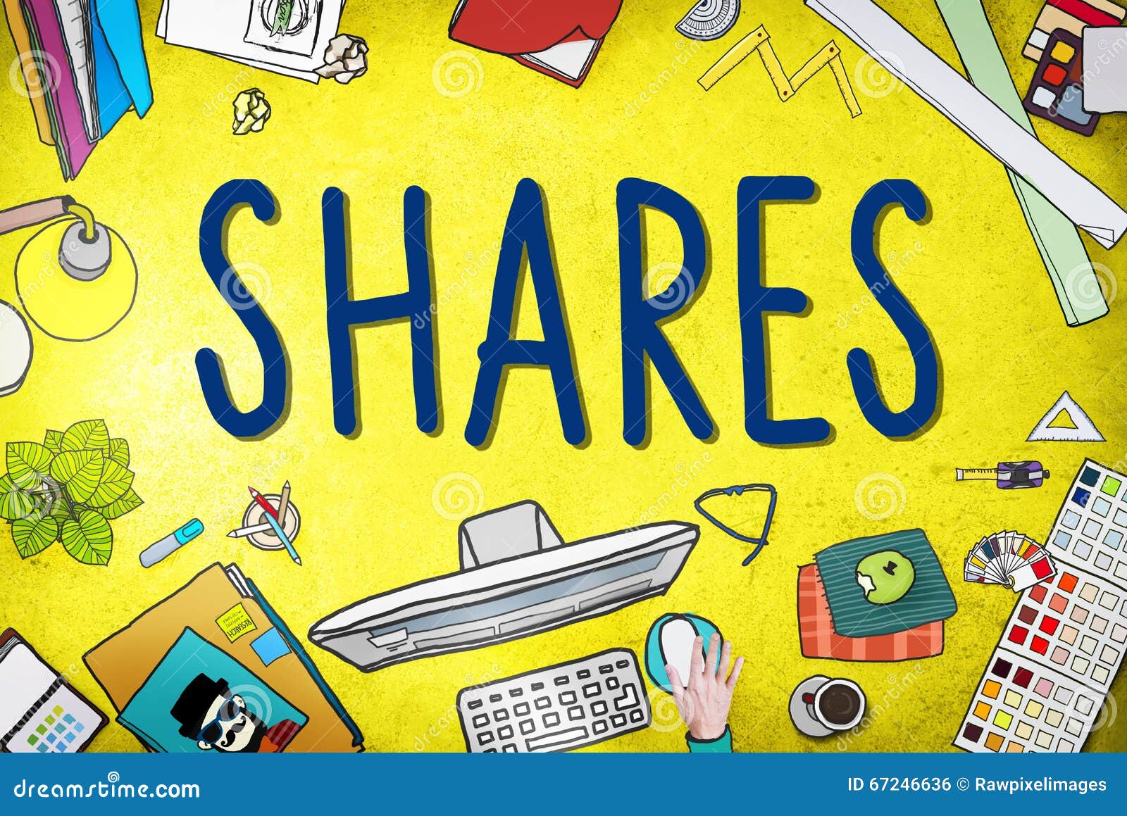 Shares Sharing Help Give Dividend Concept Stock Illustration ...