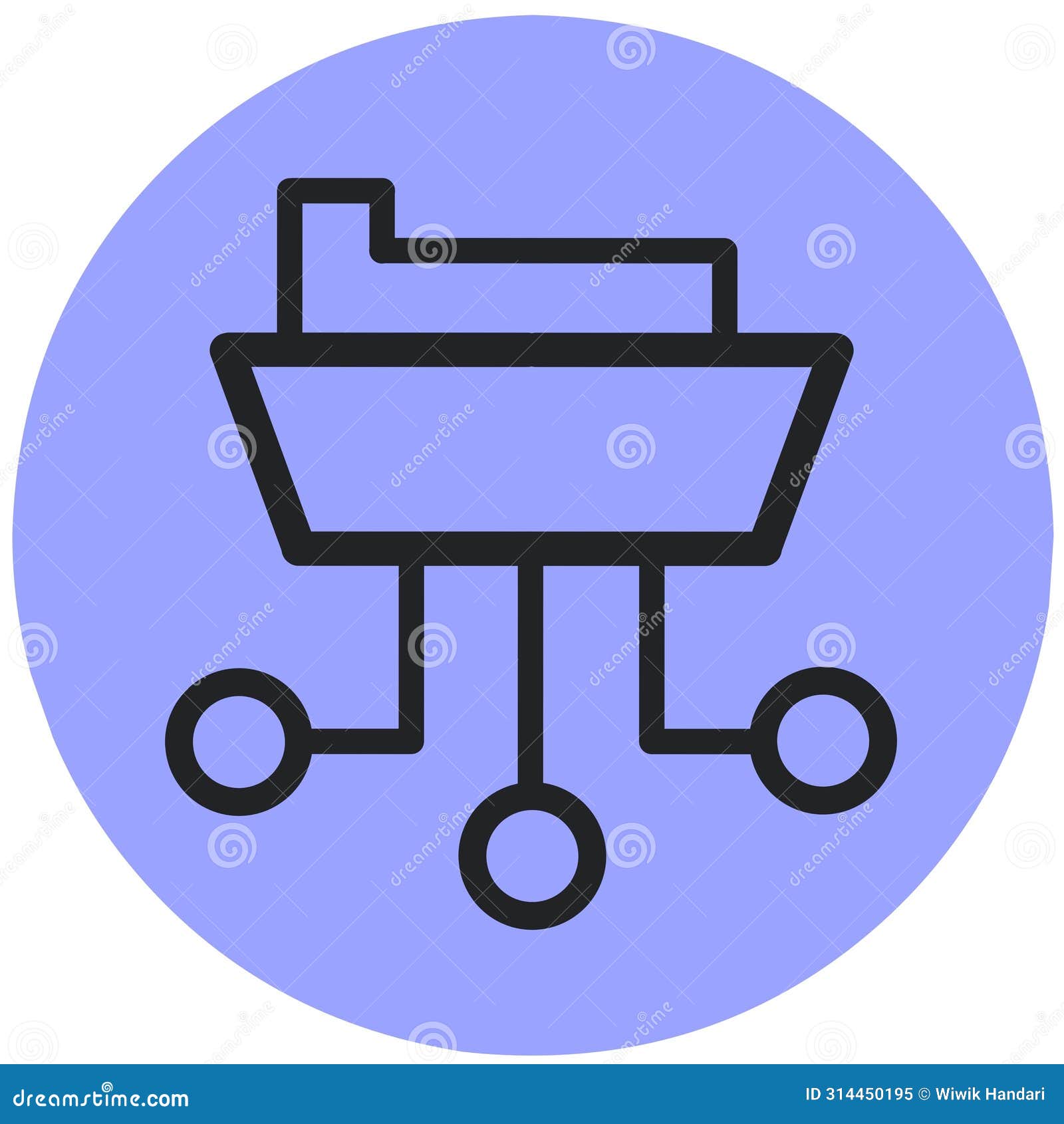 Shareshared Folder Icon. Share Symbol, Editable Stroke Stock Vector ...