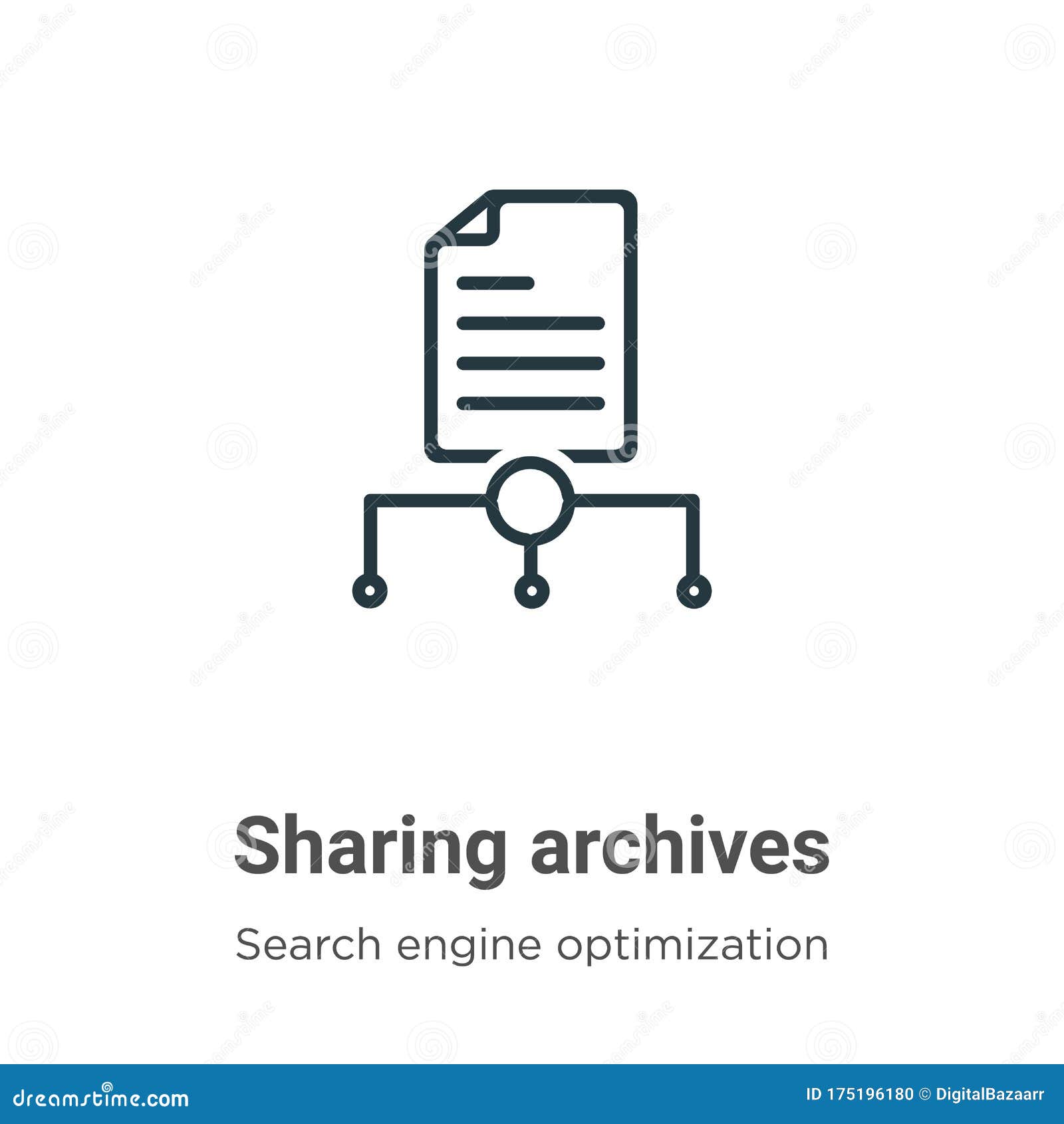 Sharing Archives Vector Icon In 6 Different Modern Styles. Black, Two ...