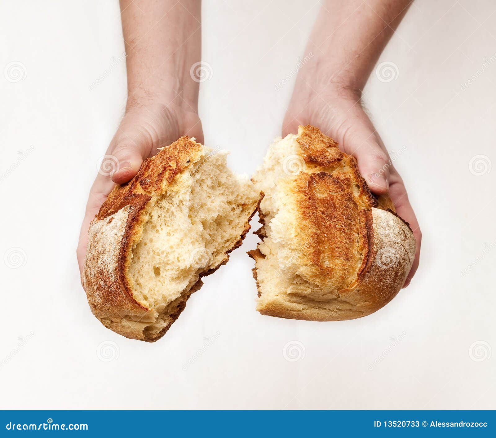 Sharing bread stock image. Image of hand, natural, organic - 13520733