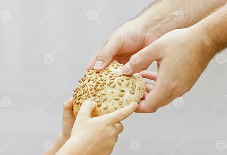 Sharing bread. stock image. Image of goodness, sharing - 21107375