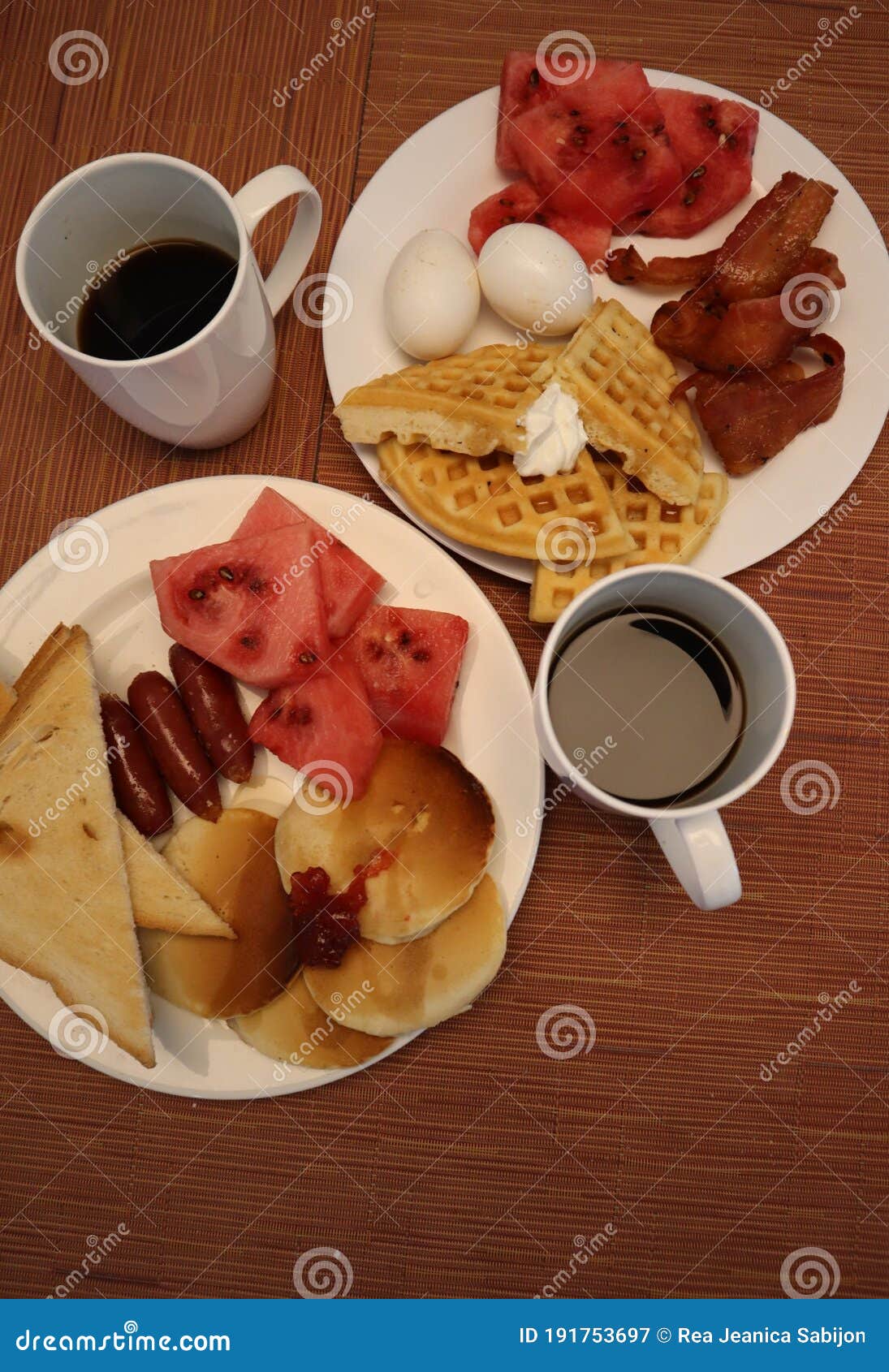 Sharing Breakfast with Someone Feels Good Stock Image - Image of ...