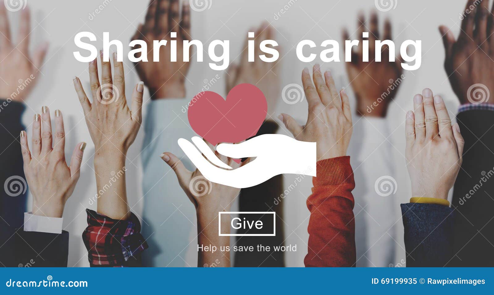Sharing is Caring Money Donation Give Concept Stock Image - Image of ...