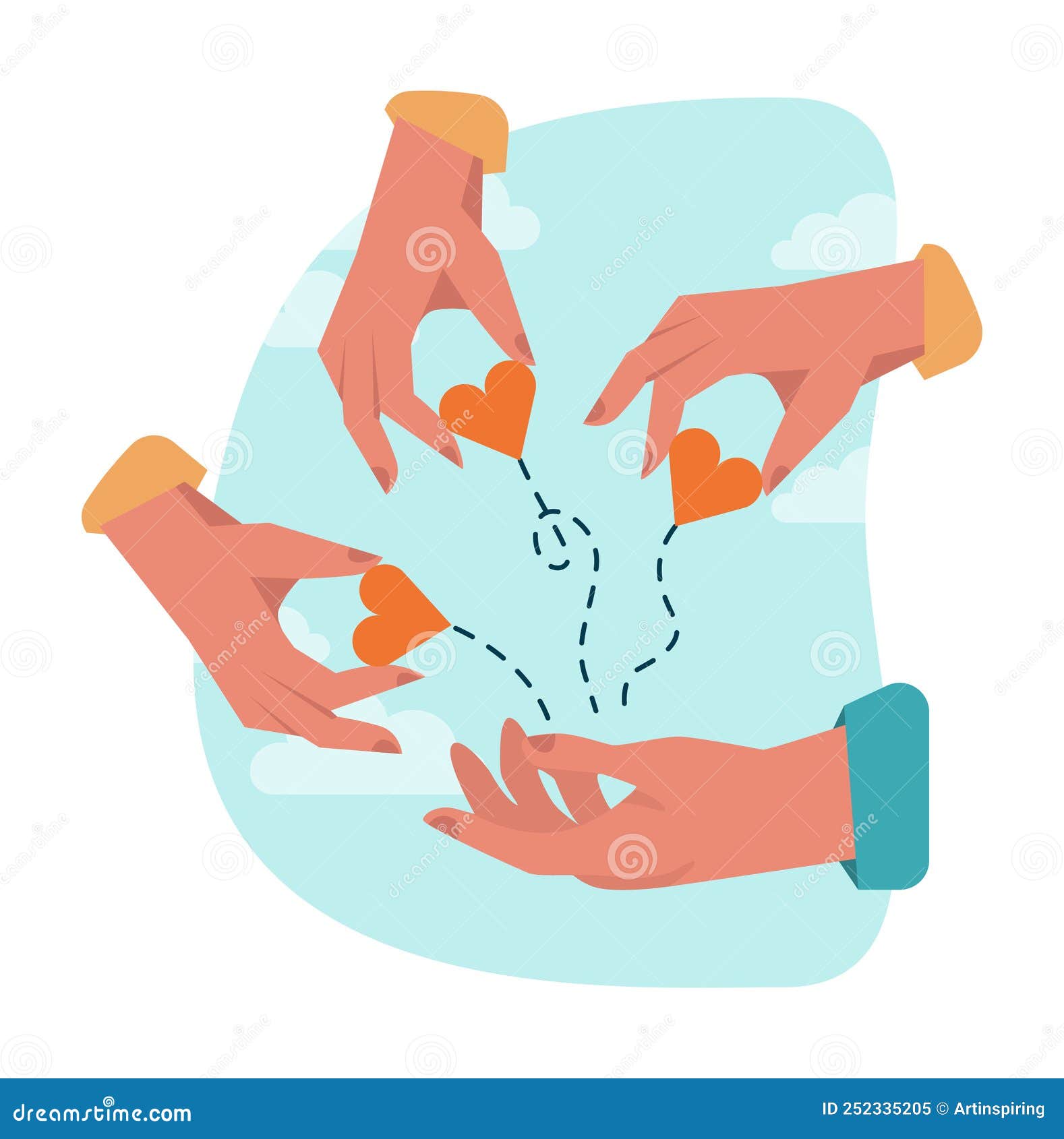 Sharing Concept. Character Using Devices To Share Posts in Social Stock ... Sharing Concept. Character Using Devices To Share Posts in Social Stock ...