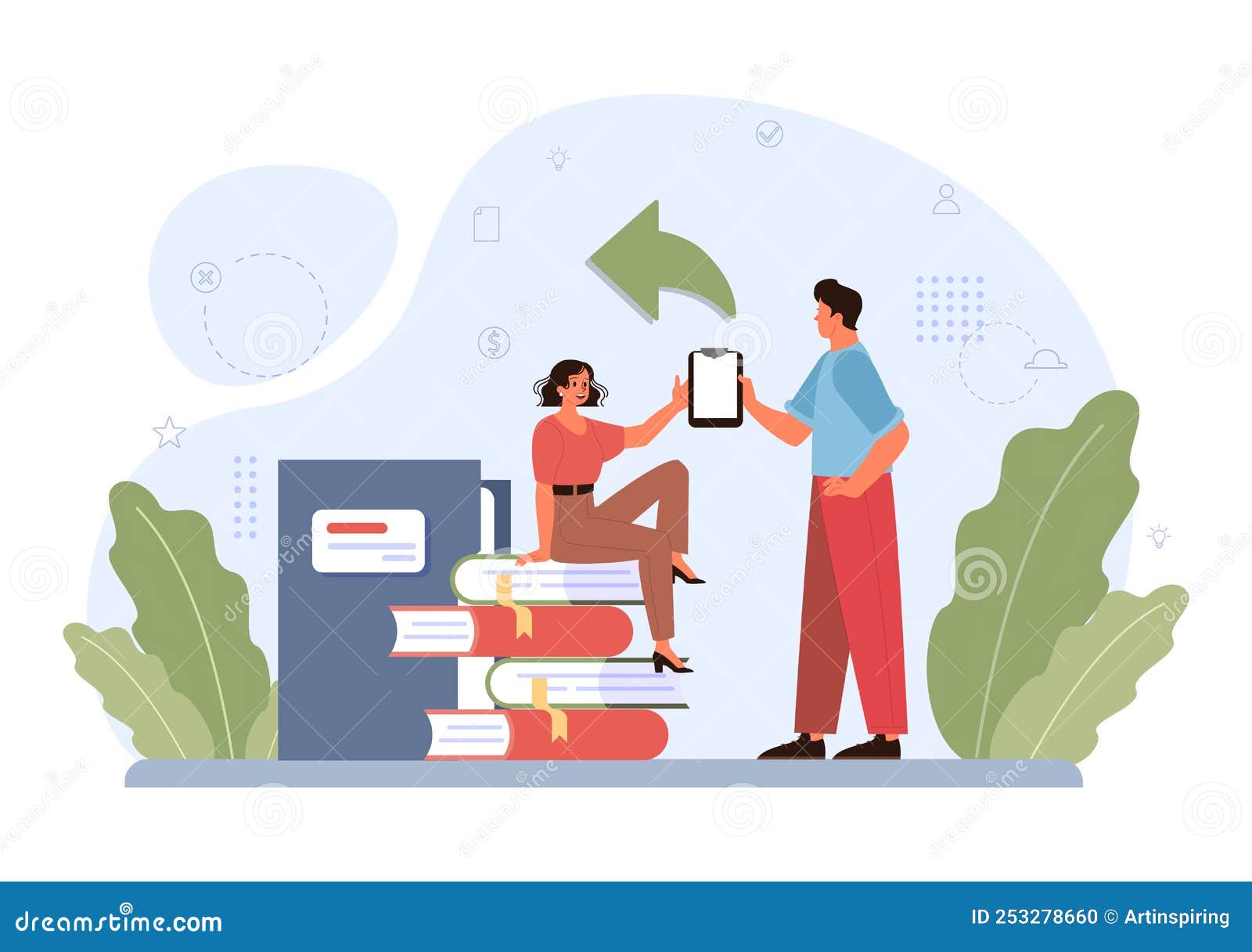 Sharing Concept. Character Using Devices To Share Posts in Social Stock ... Sharing Concept. Character Using Devices To Share Posts in Social Stock ...