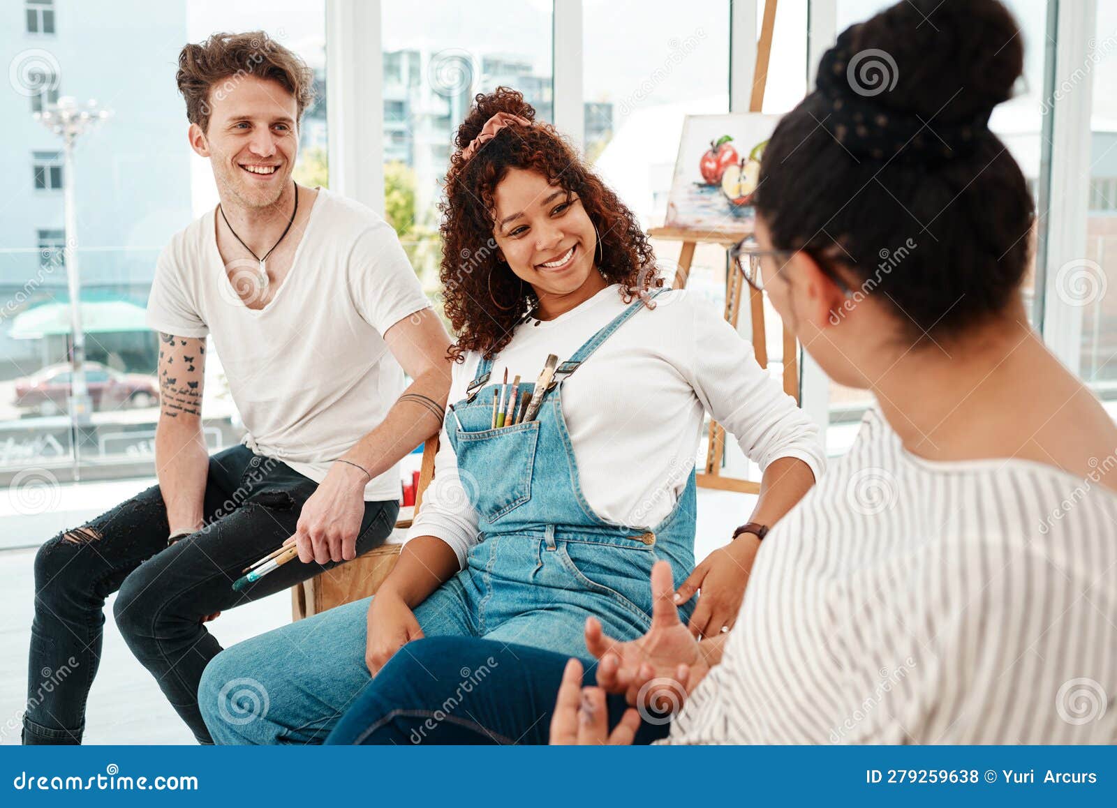 We are always Sharing Creative Ideas. a Diverse Group of Friends ...