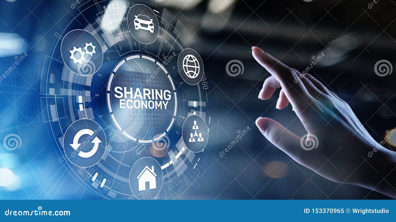 Sharing Economy, Innovation and Future Business Technology Concept on ...